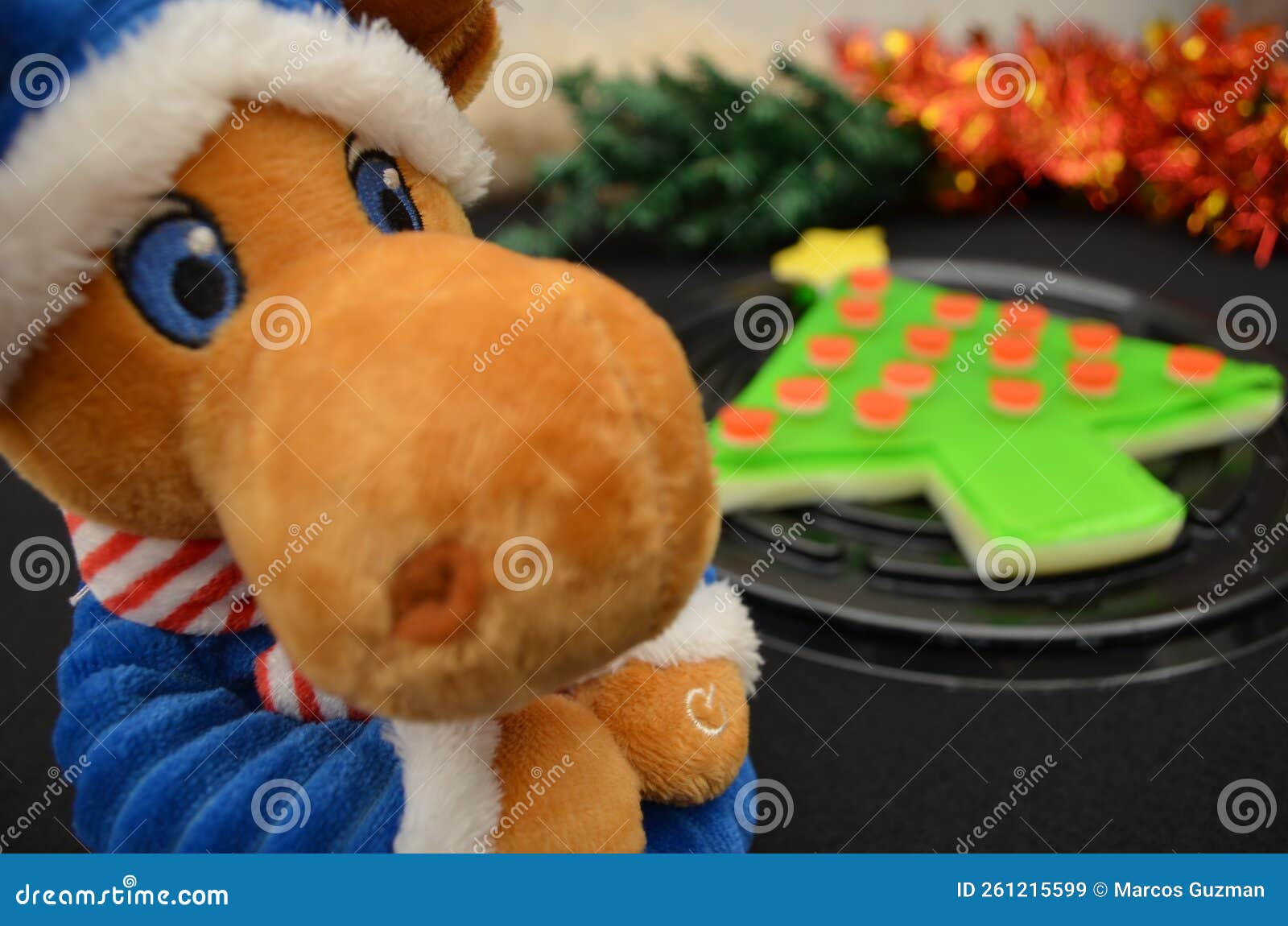 Pretty Christmas Jelly in the Shape of a Pine Tree Stock Image - Image ...