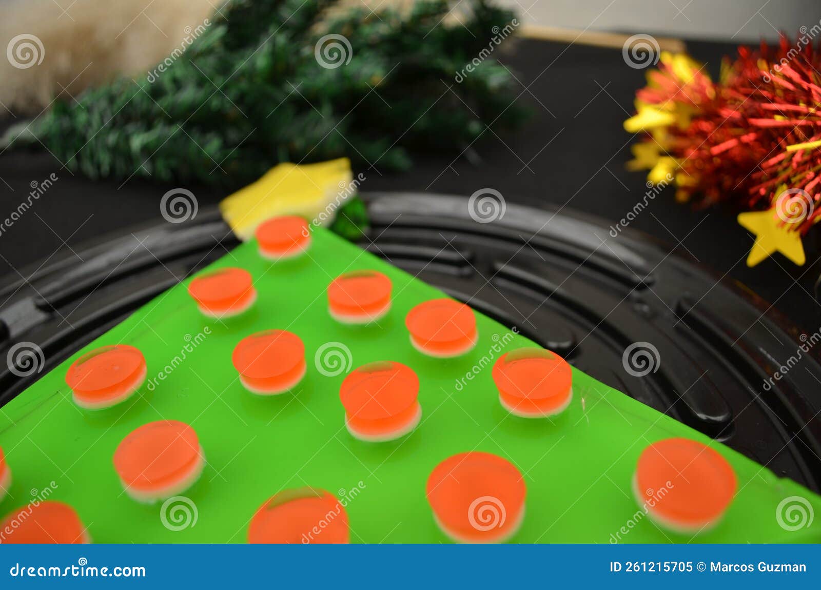 Pretty Christmas Jelly in the Shape of a Pine Tree Stock Image - Image ...