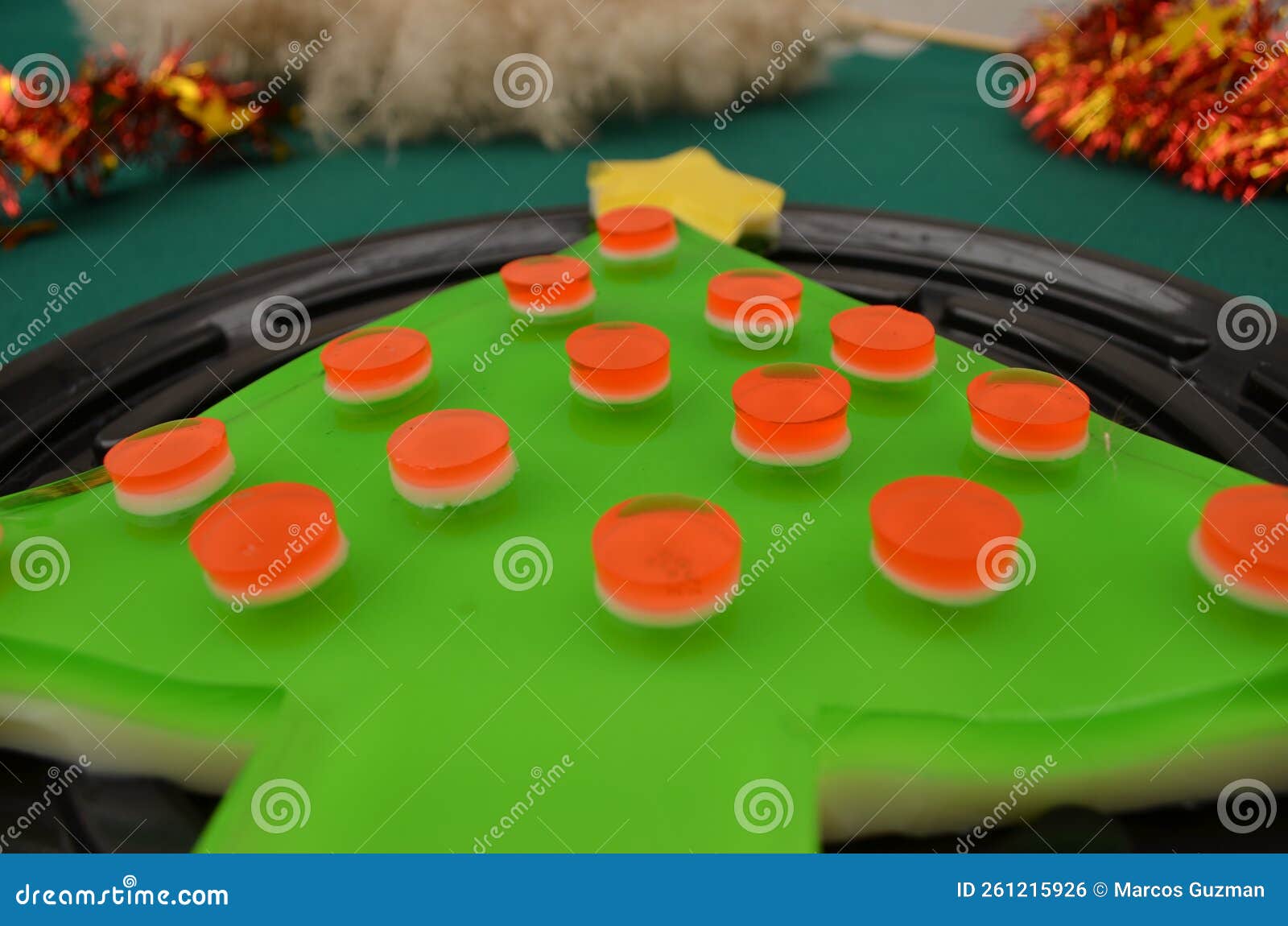 Pretty Christmas Jelly in the Shape of a Pine Tree Stock Photo - Image ...