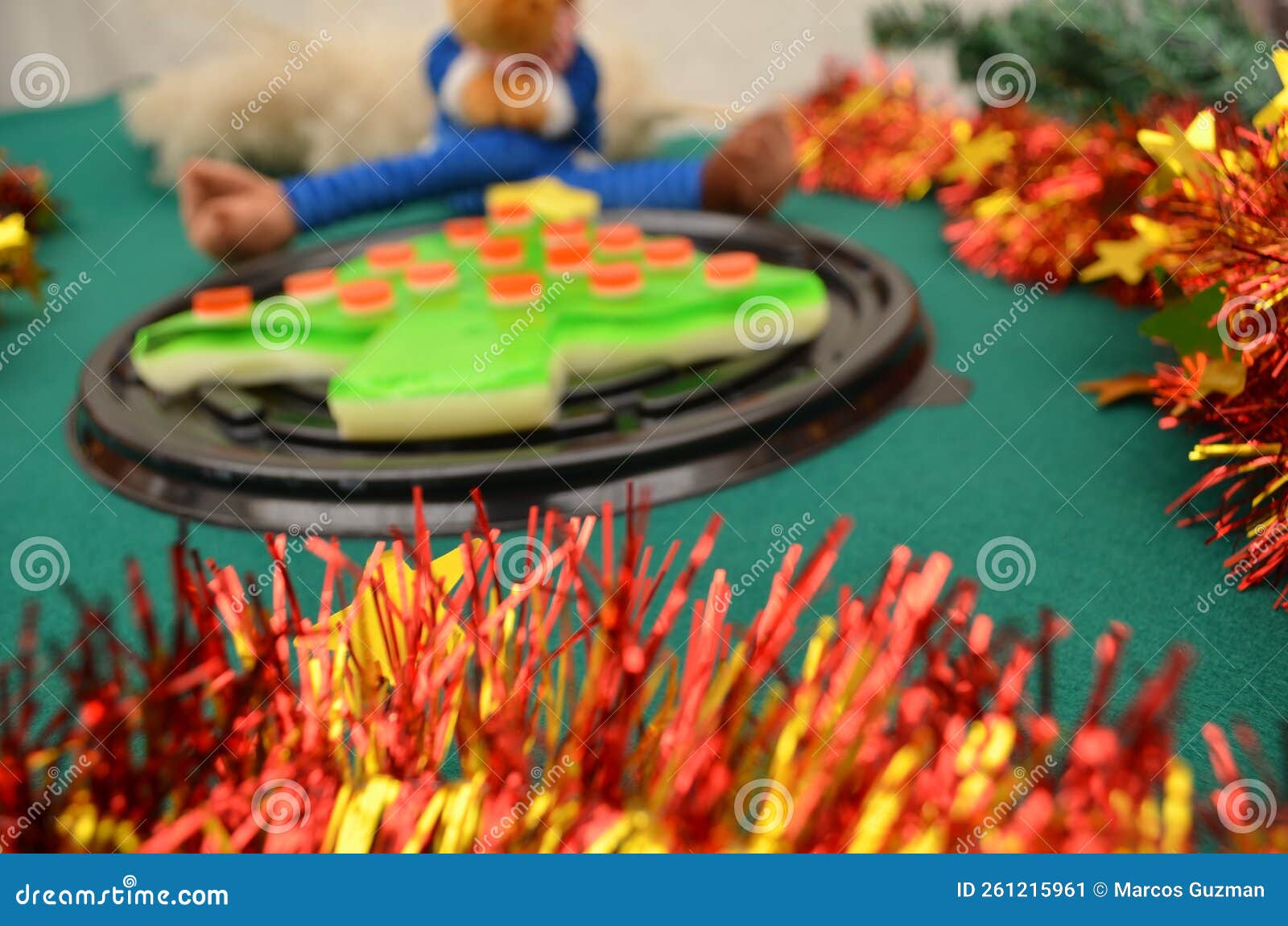 Pretty Christmas Jelly in the Shape of a Pine Tree Stock Image - Image ...