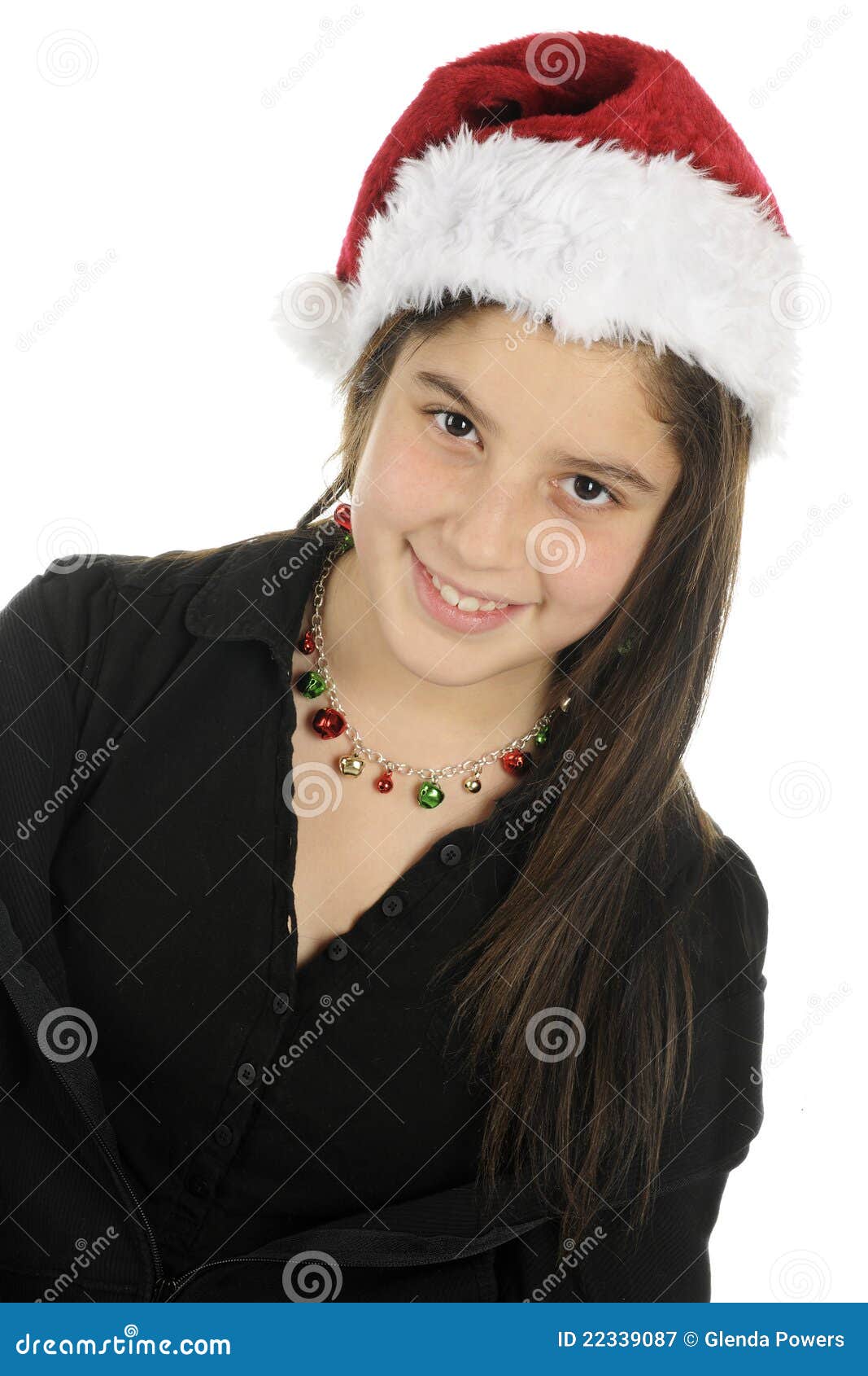 Pretty Christmas Tween stock image. Image of bells, gold - 22339087