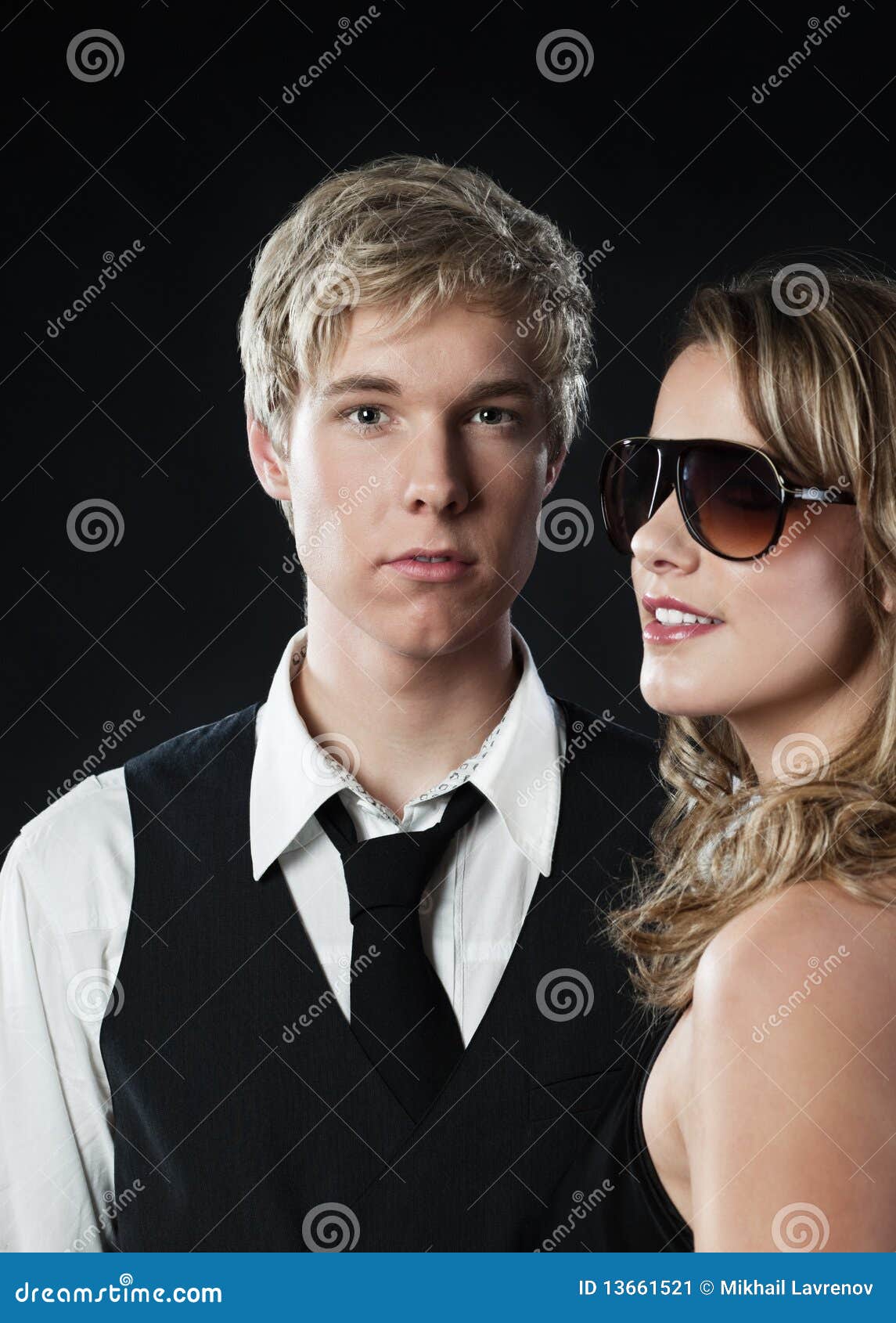 Pretty couple stock image. Image of affair, beauty, senses - 13661521