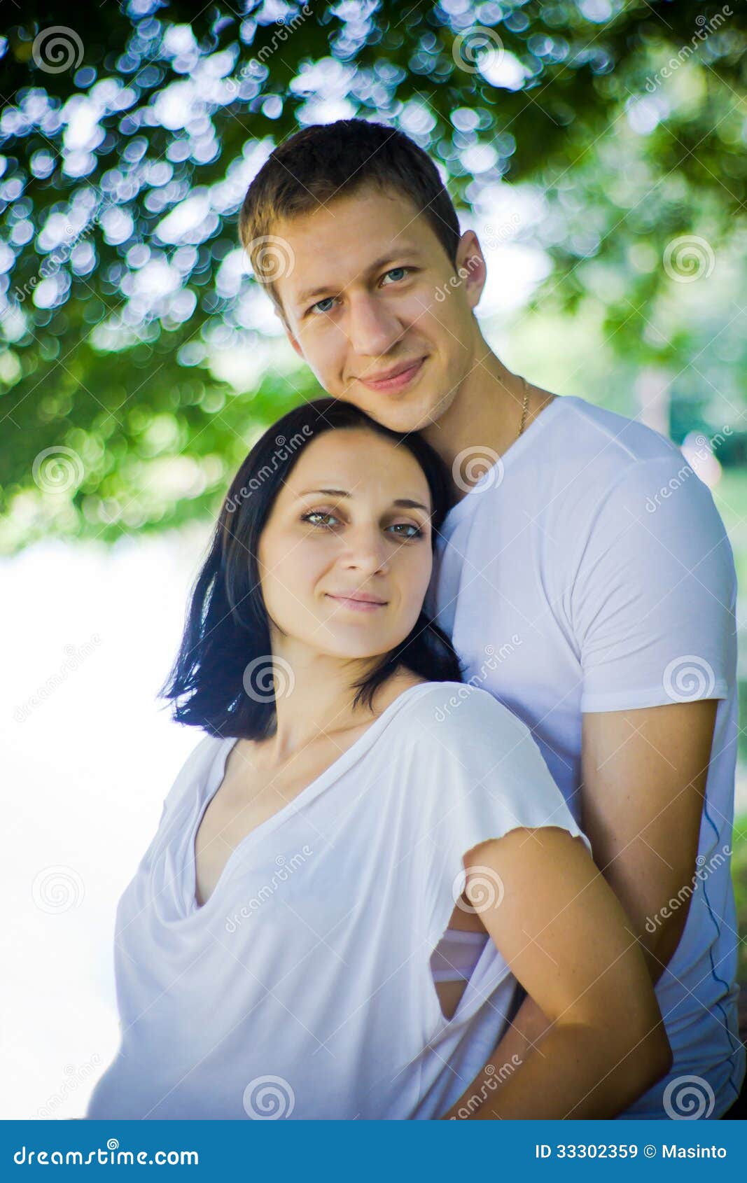 Pretty couple hug stock image. Image of domestic, forest - 33302359
