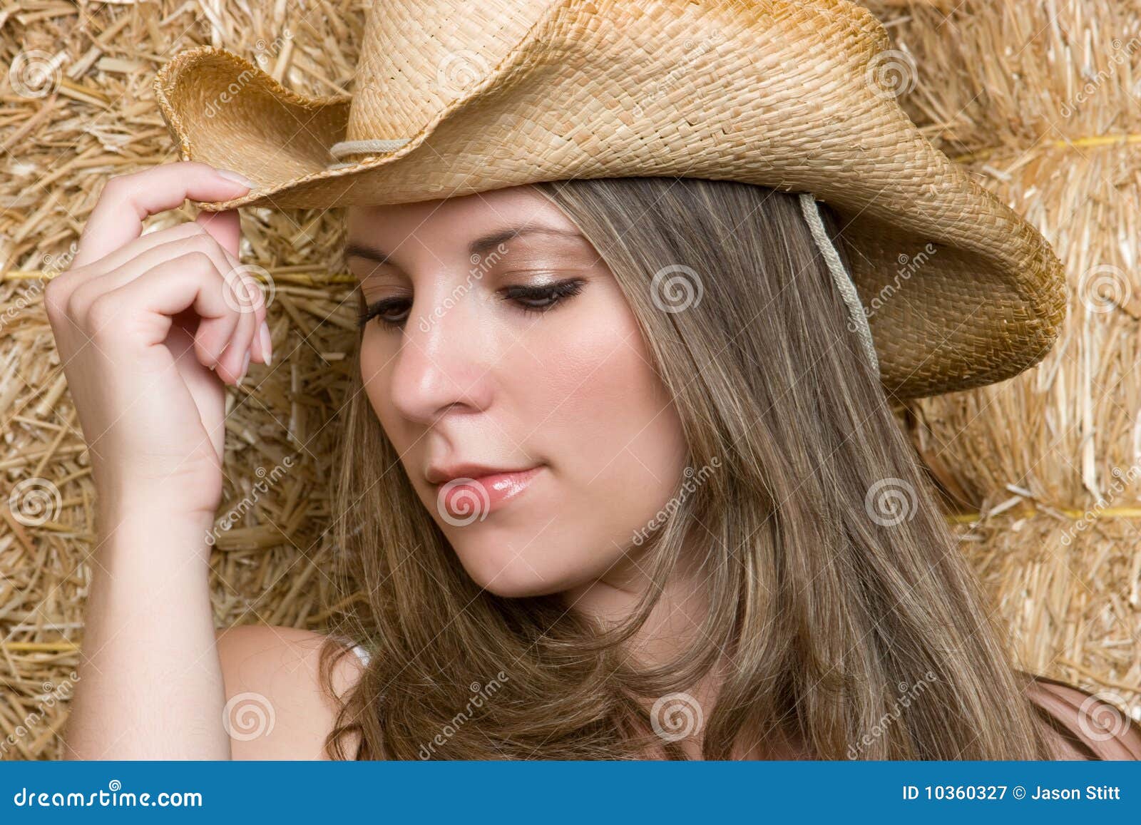 Pretty Cowgirl stock image. Image of western, pretty - 10360327