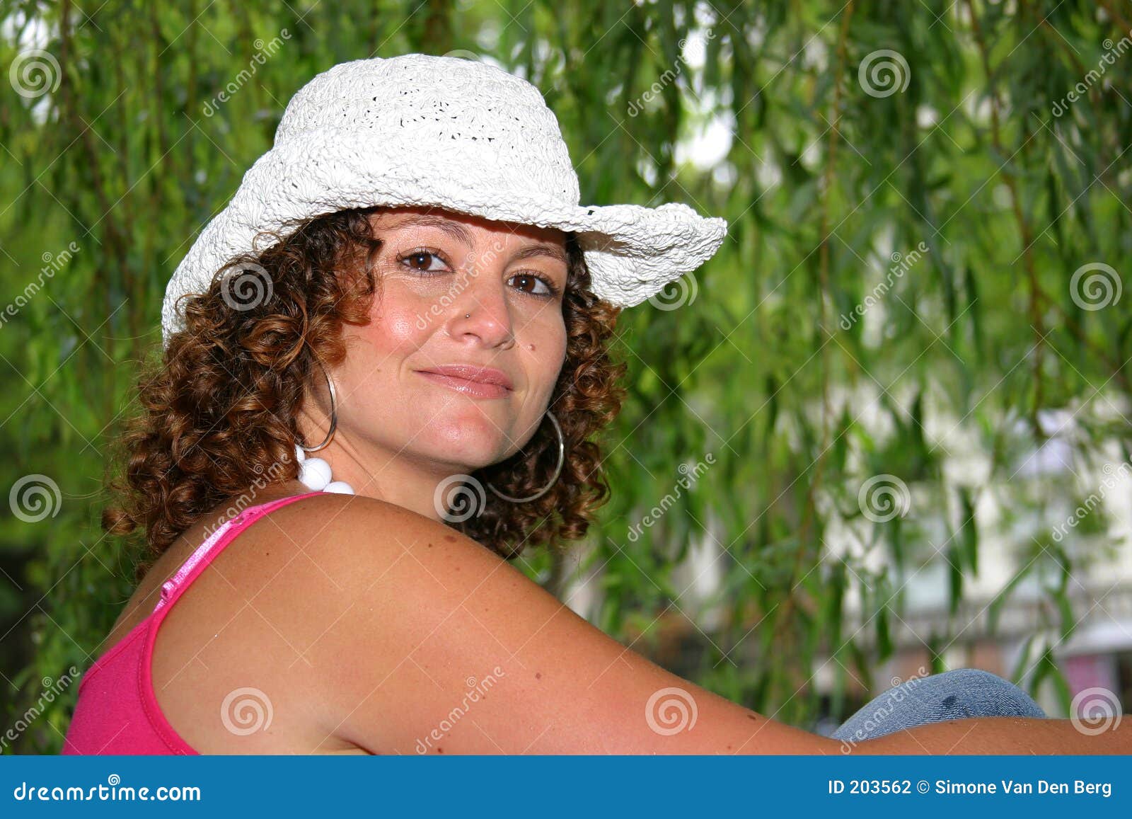Pretty cowgirl stock photo. Image of curly, female, goodlooking - 203562