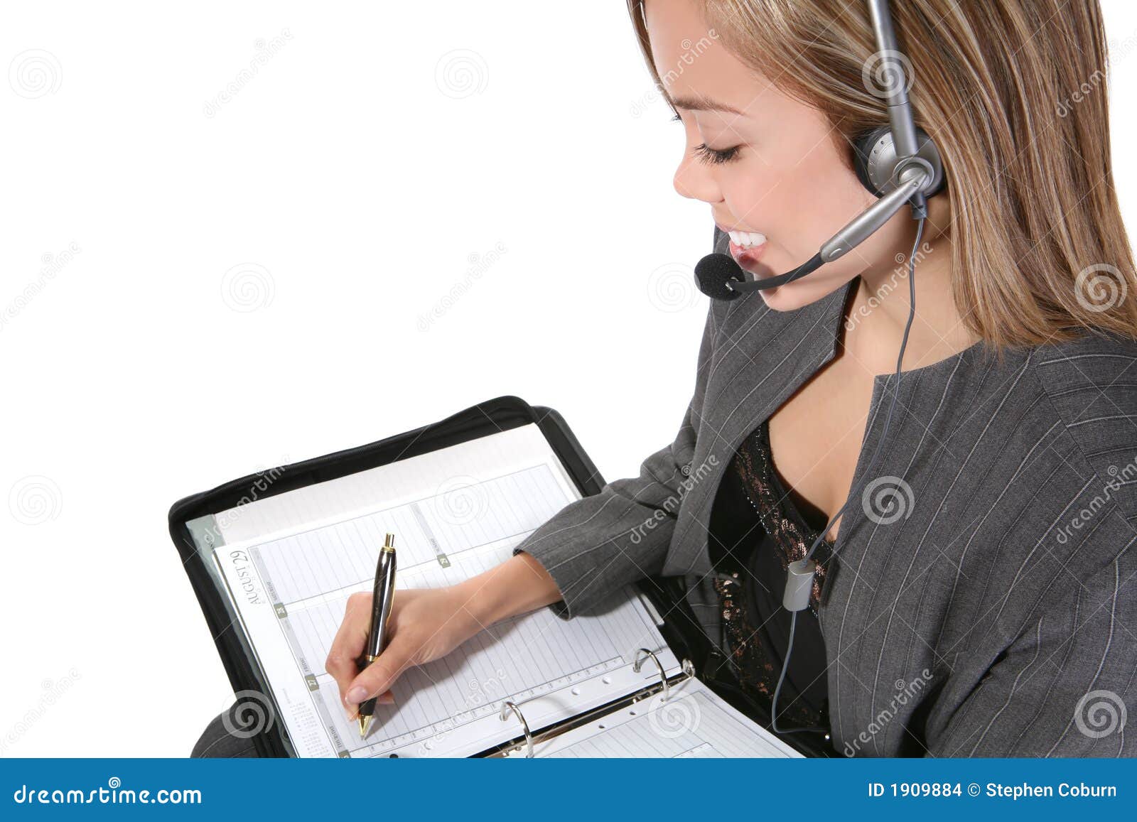 Pretty Customer Service Woman Stock Photo - Image of fashion, support ...