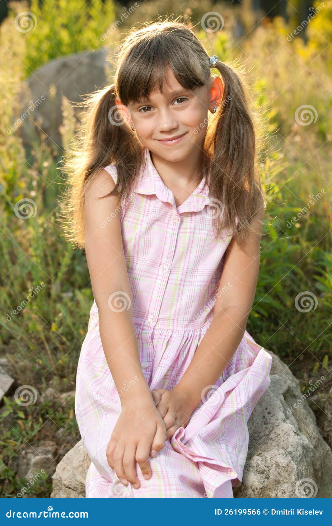 Pretty cute girl sitting stock photo. Image of cutie - 26199566