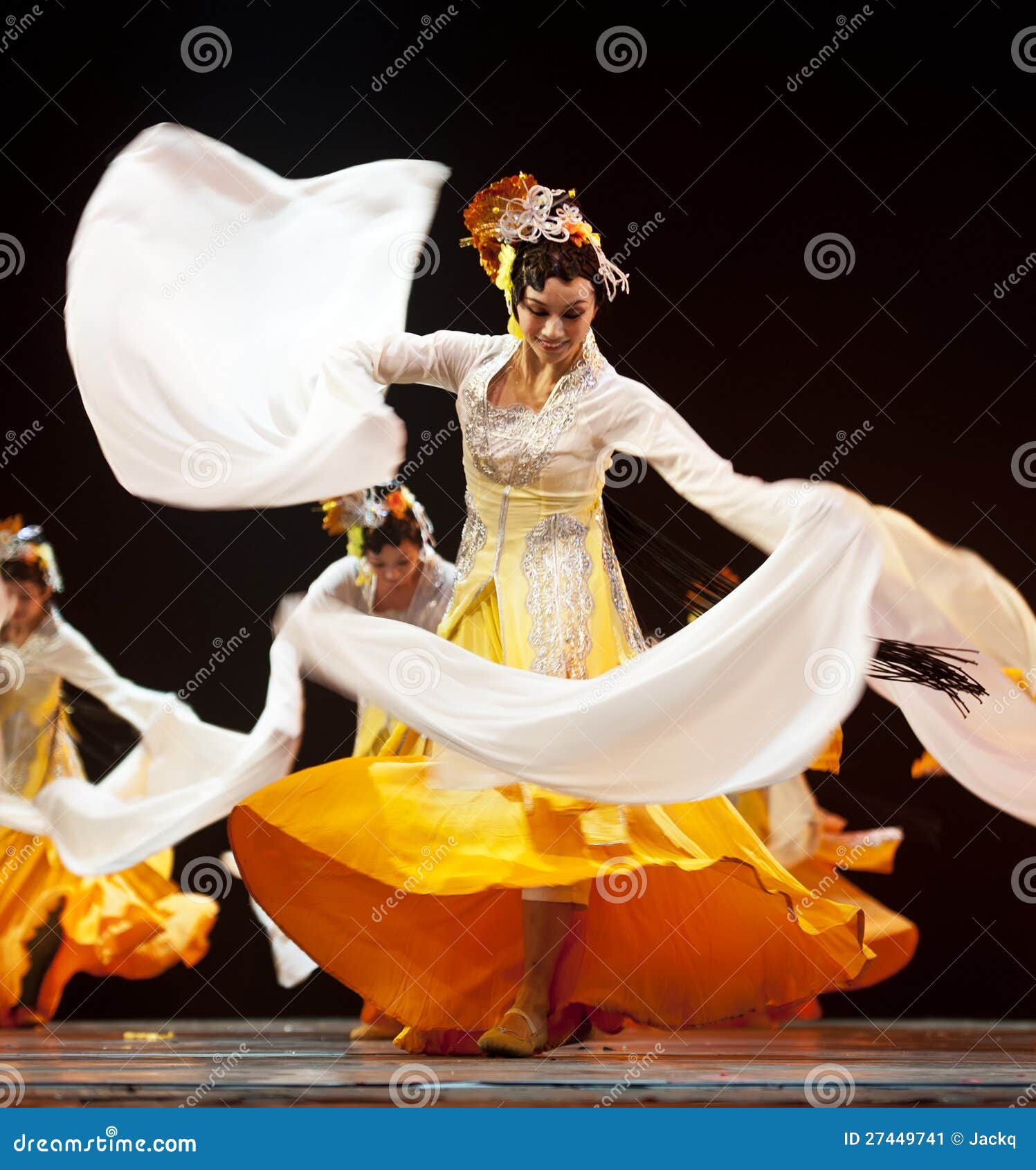 Pretty dancing girl editorial photo. Image of chinese - 27449741