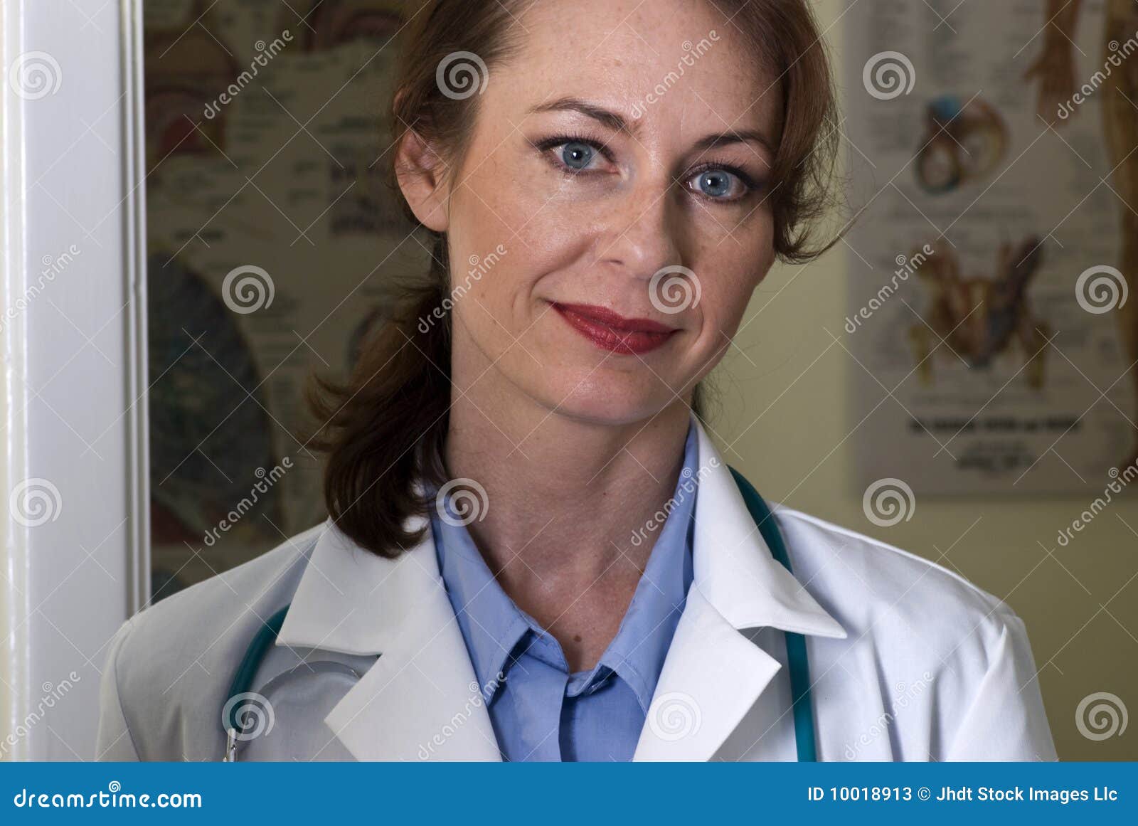 Pretty Doctor stock image. Image of working, pretty, female - 10018913