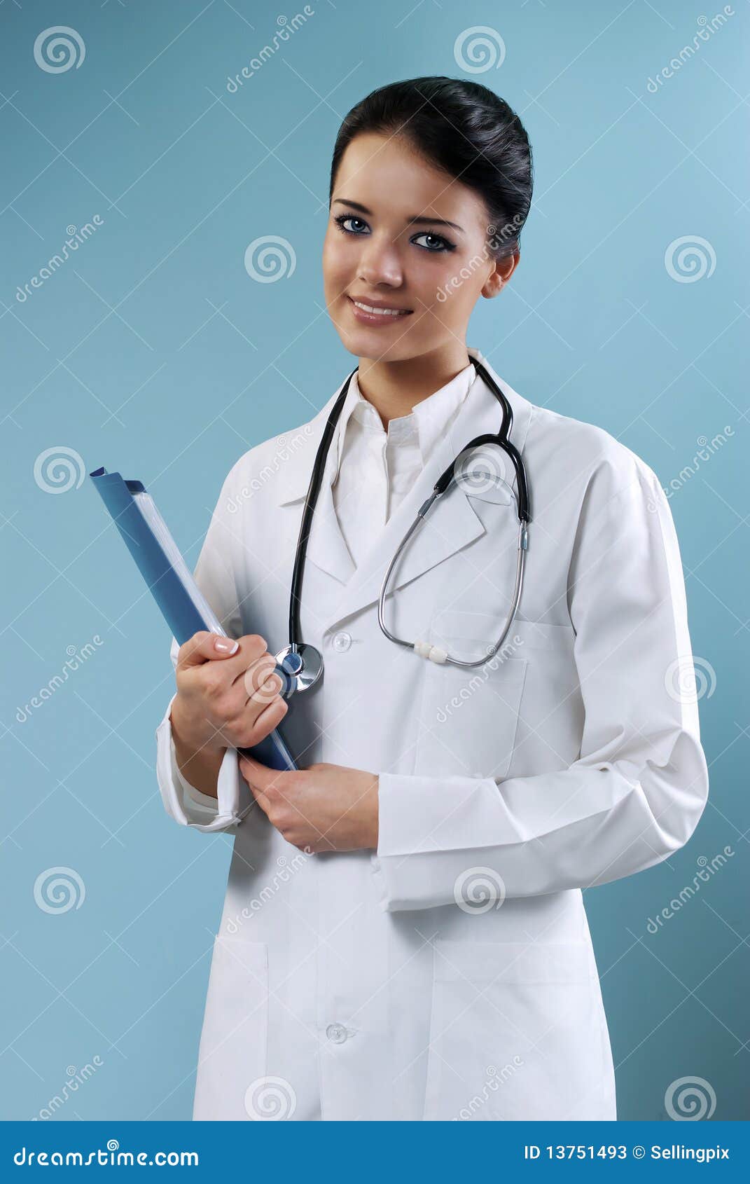Pretty doctor stock image. Image of attractive, beauty - 13751493
