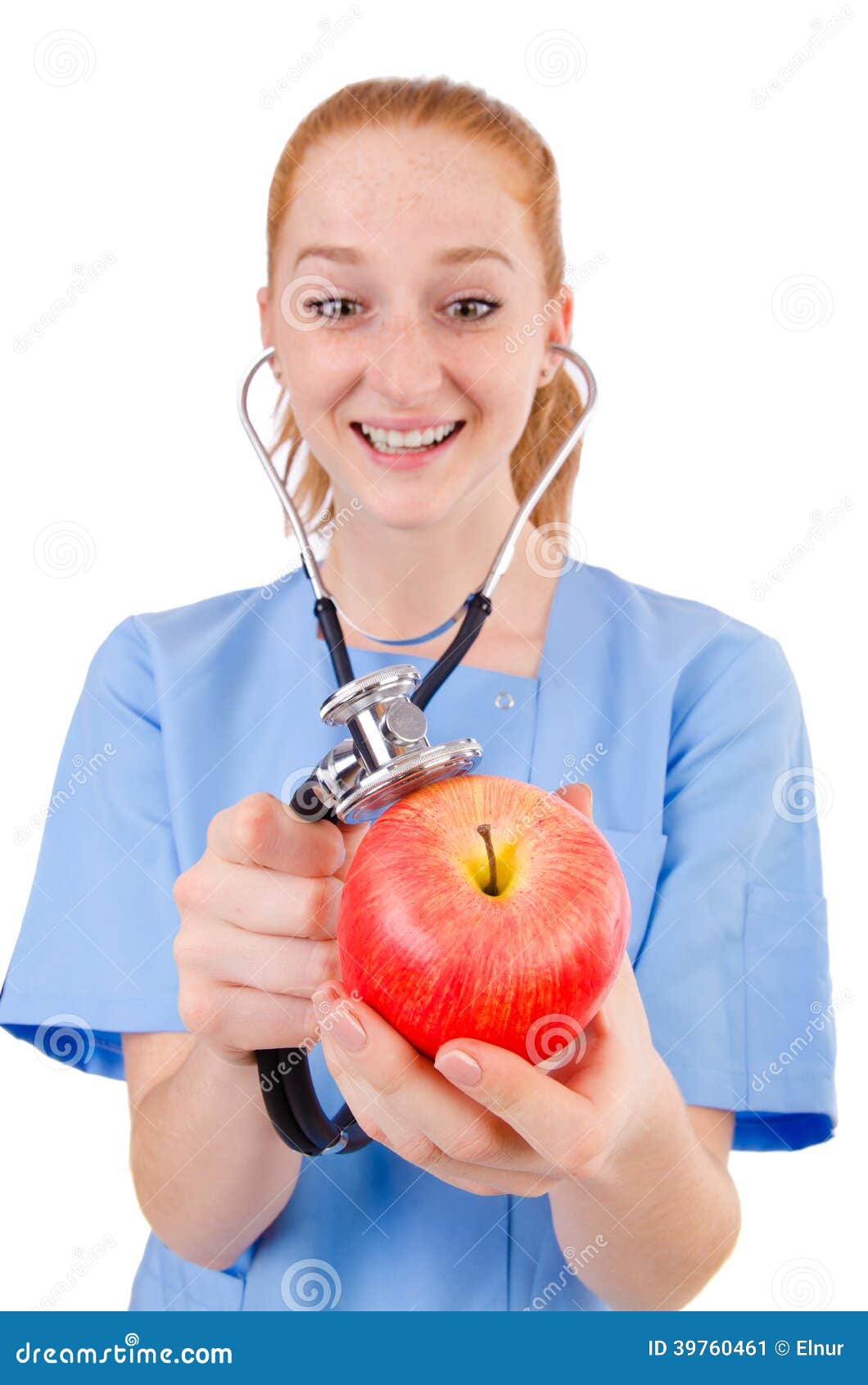 Pretty doctor stock image. Image of assistance, isolated - 39760461