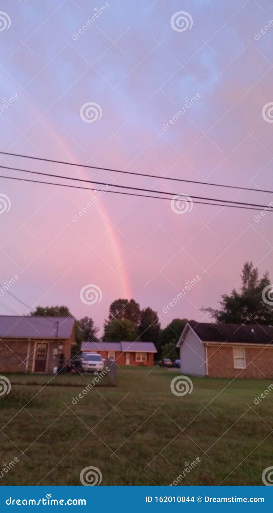 Pretty double Rainbow stock photo. Image of beautiful - 162010044