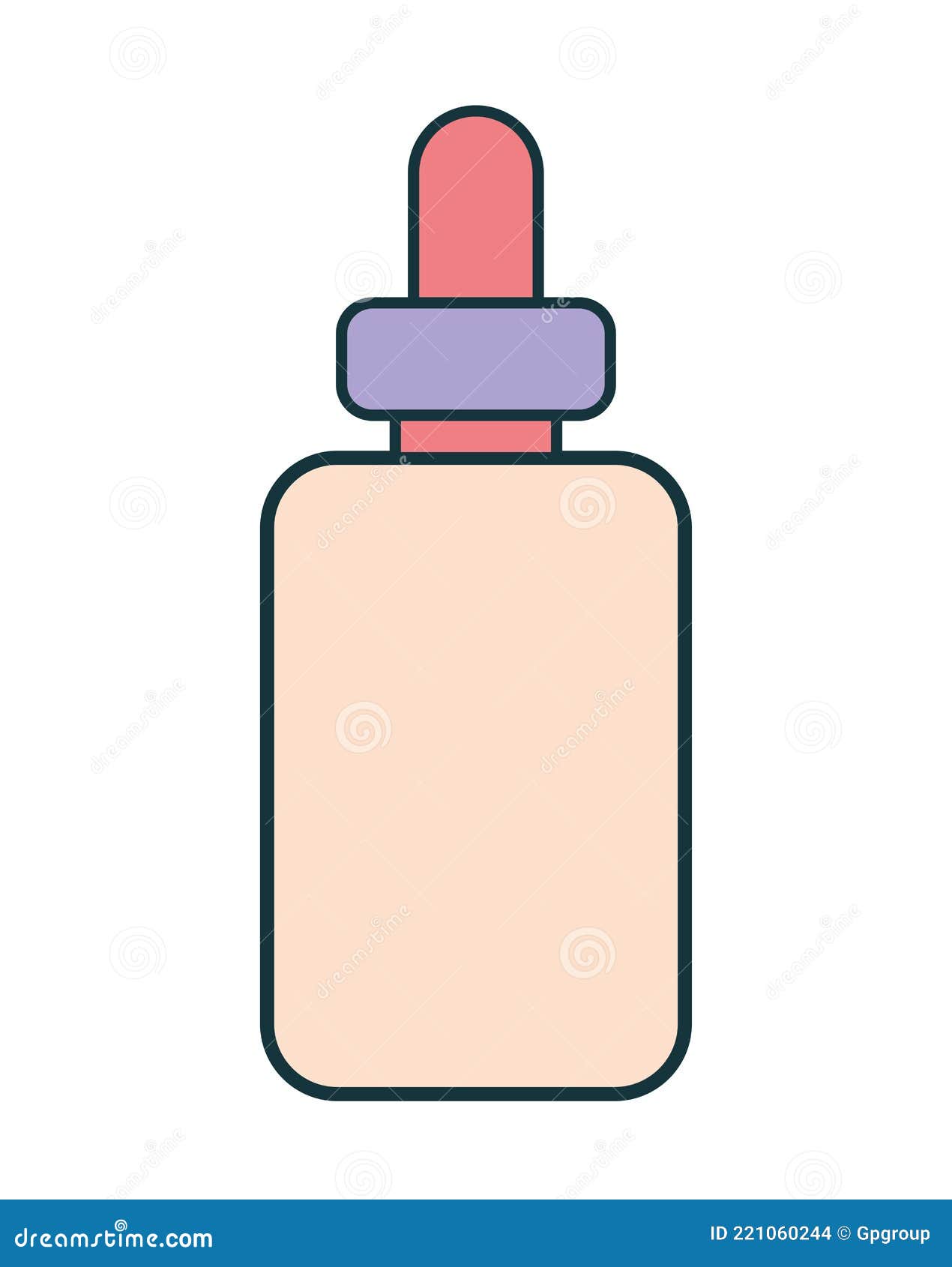 Dropper Illustration On White Background. Eyedropper Drawing ...