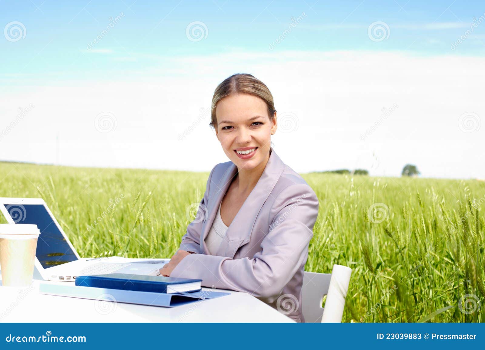 Pretty employee stock image. Image of lady, busy, cute - 23039883