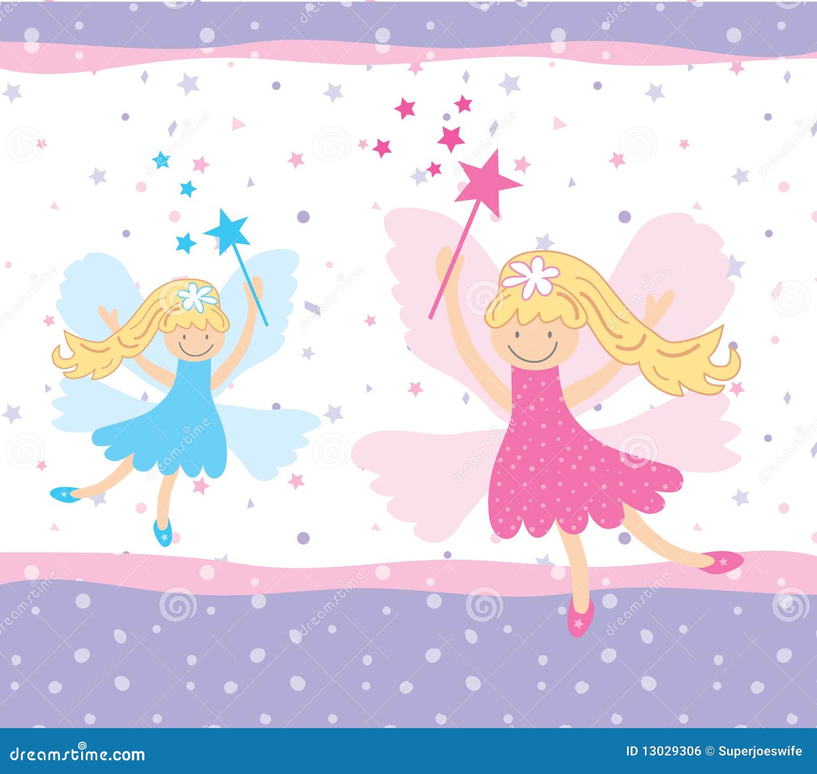 Set Of Fairies And Angels. Vector Illustration. Black. | CartoonDealer ...