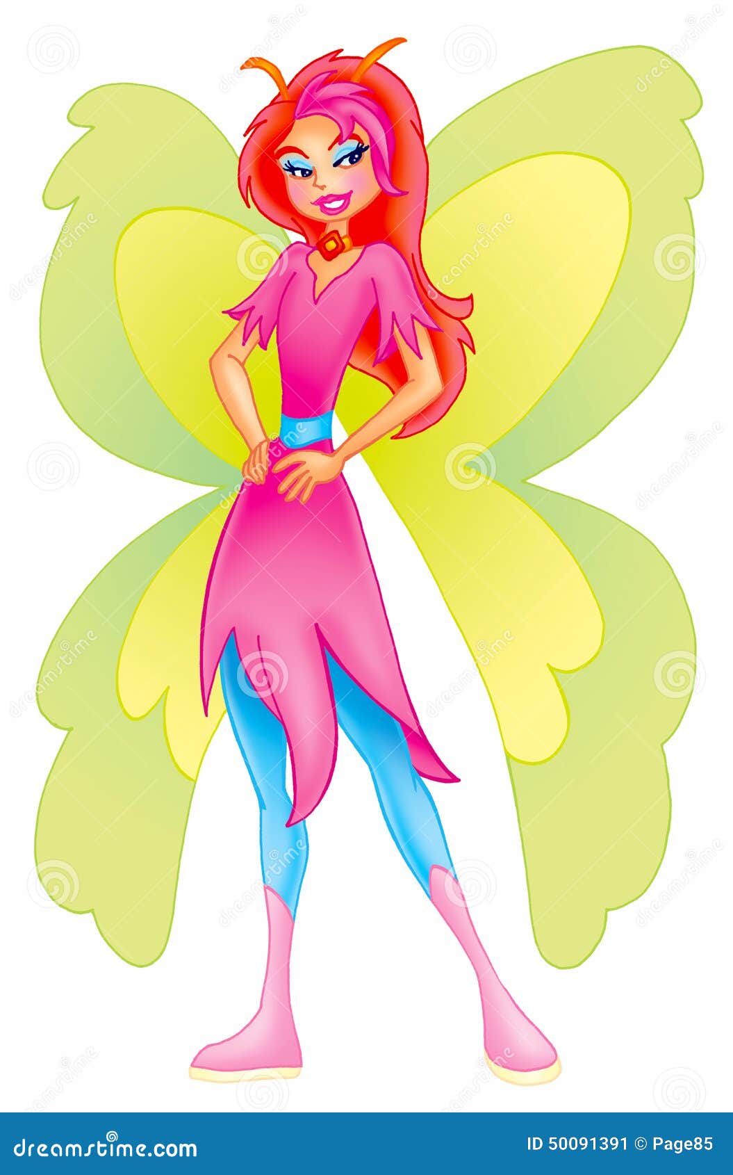 Pretty Fairy stock illustration. Illustration of beauty - 50091391