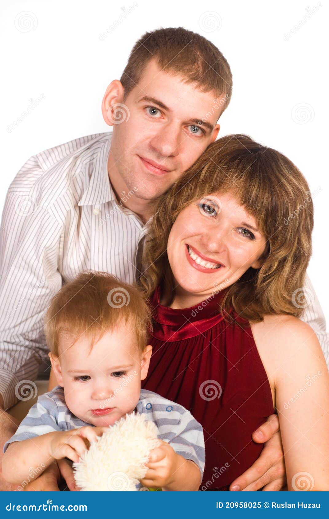 Pretty family portrait stock image. Image of dreams, family - 20958025