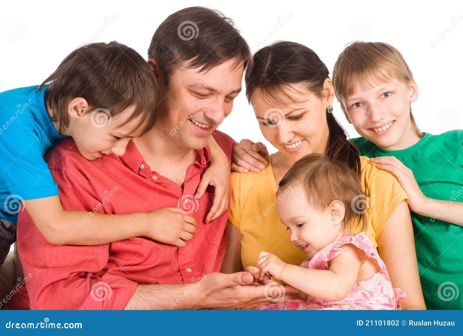 Pretty family portrait stock photo. Image of caucasian - 21101802