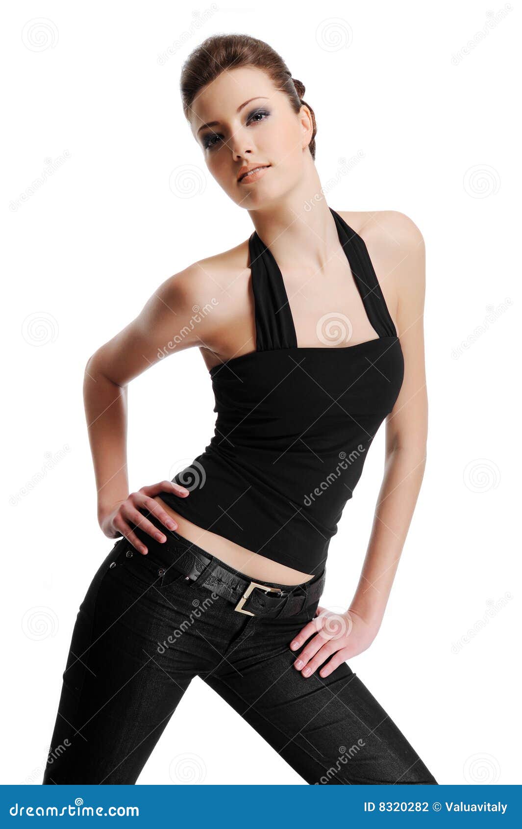 Pretty Female Fashion Model Stock Photo - Image of model, pose: 8320282