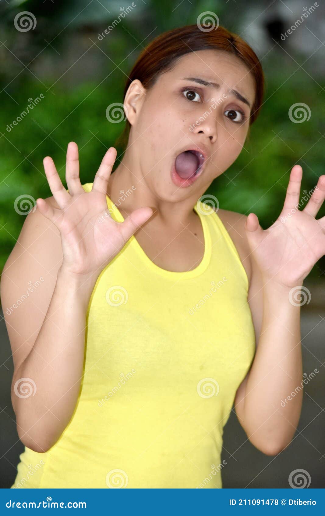 A Pretty Female and Fear stock photo. Image of females - 211091478