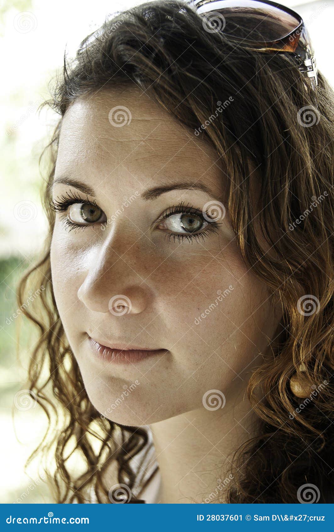 Pretty Female Headshot stock image. Image of intelligent - 28037601