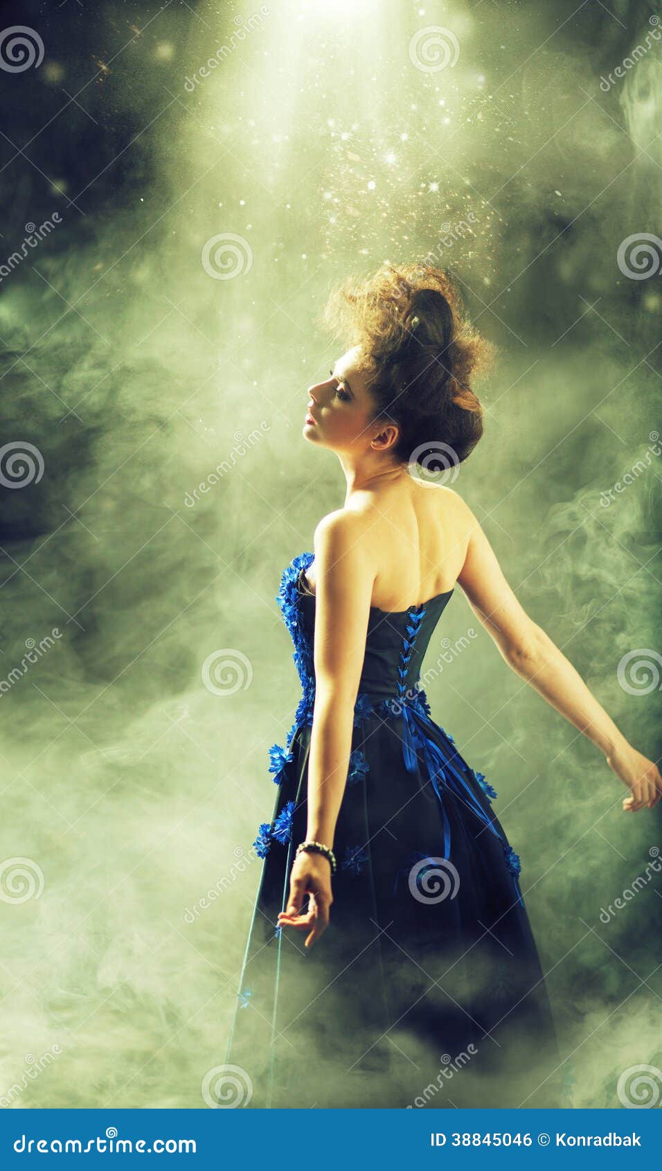 Pretty Female Star during Performance Stock Photo - Image of girls ...
