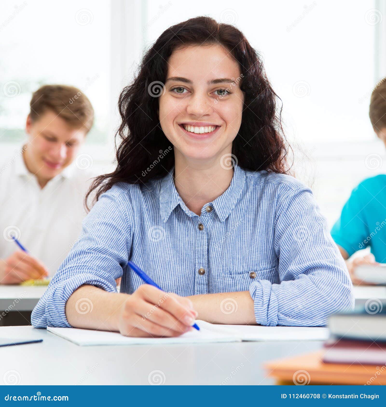 Pretty Female University Student Portrait Stock Photo - Image of higher ...