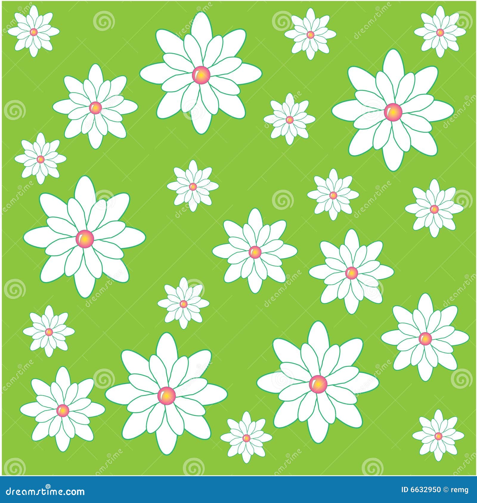 Pretty flower pattern stock illustration. Illustration of pretty - 6632950