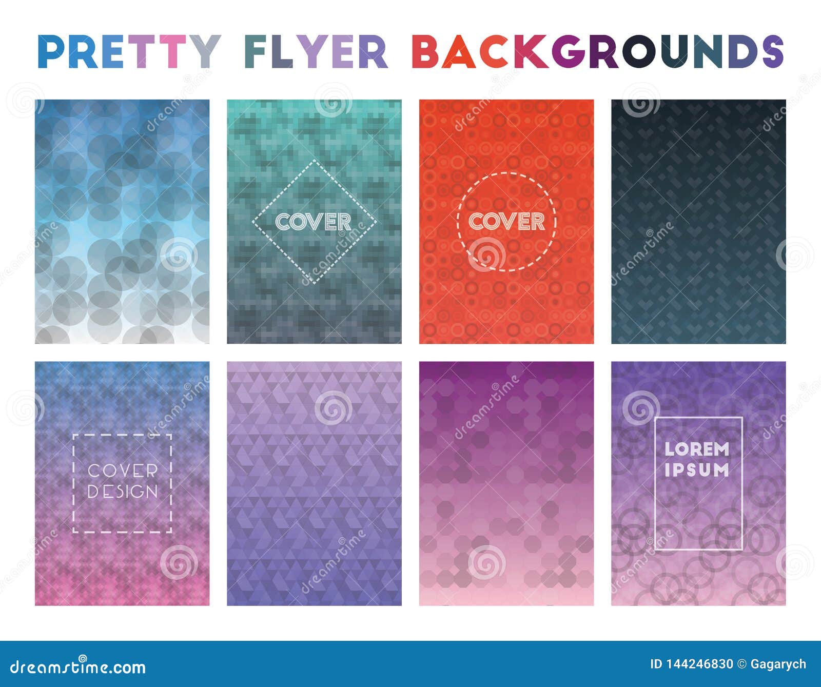 Pretty Flyer Backgrounds. stock vector. Illustration of business ...