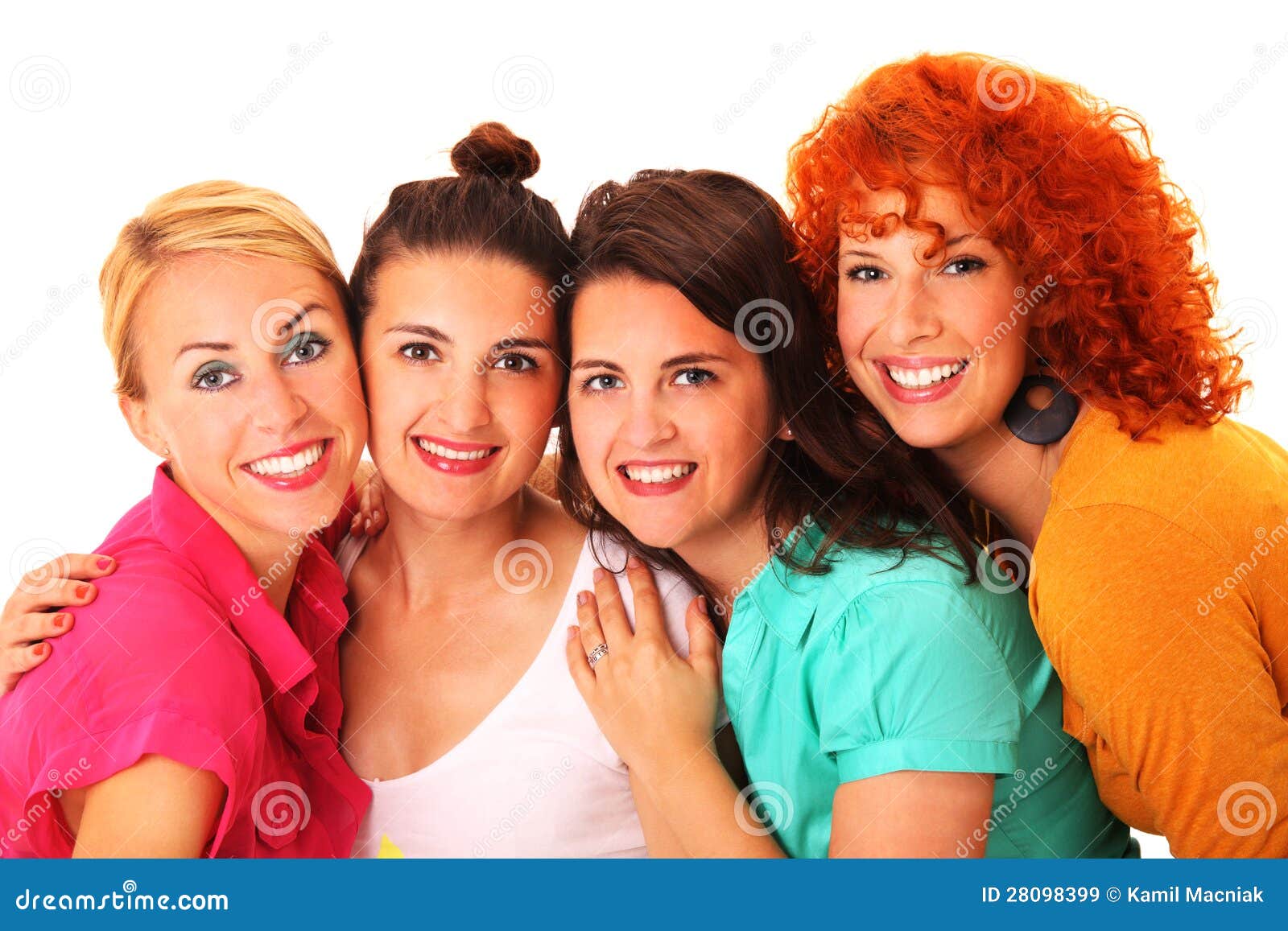 Pretty friends stock image. Image of hands, smiling, group - 28098399