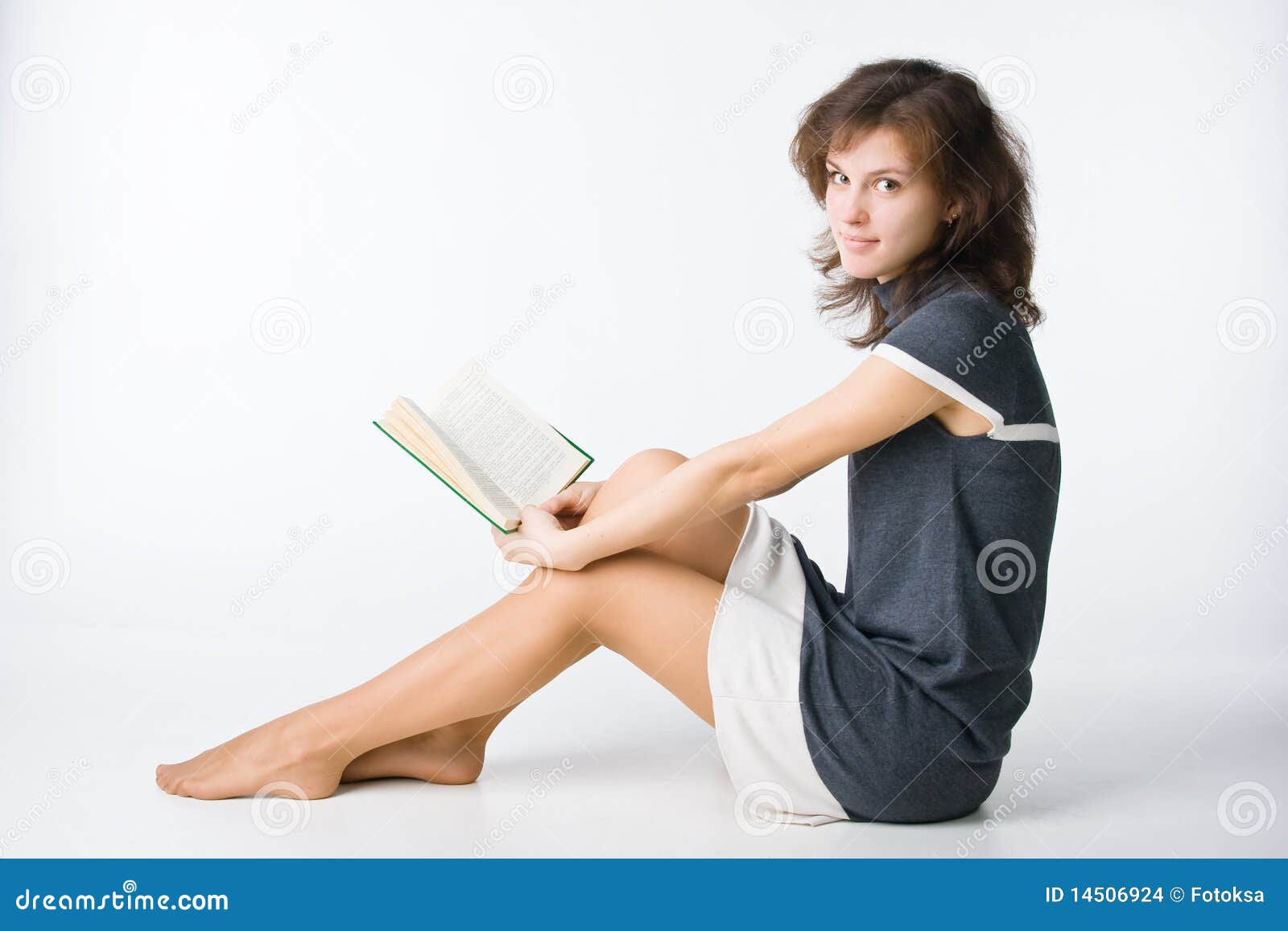 Pretty girl with book stock photo. Image of human, beautiful - 14506924