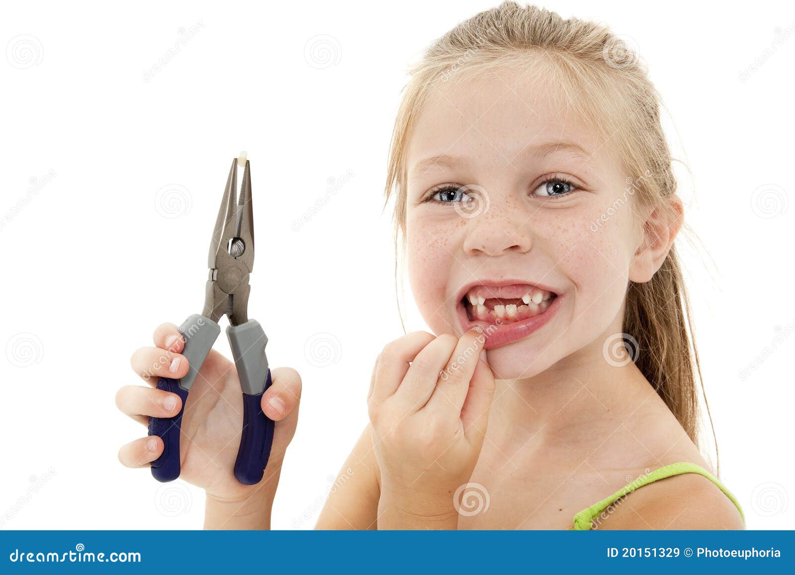 Pretty Girl Child with Loose Tooth Stock Image - Image of detail, baby ...