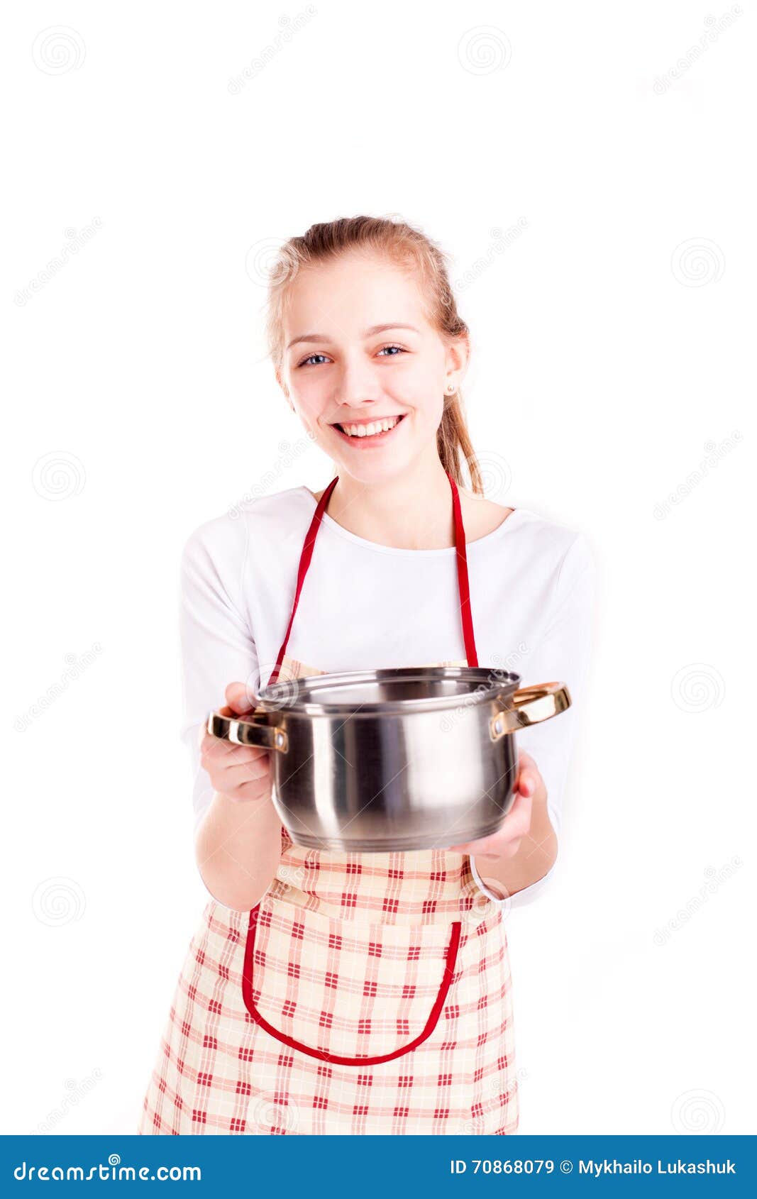 Pretty girl cook soup stock image. Image of gourmet, soup - 70868079