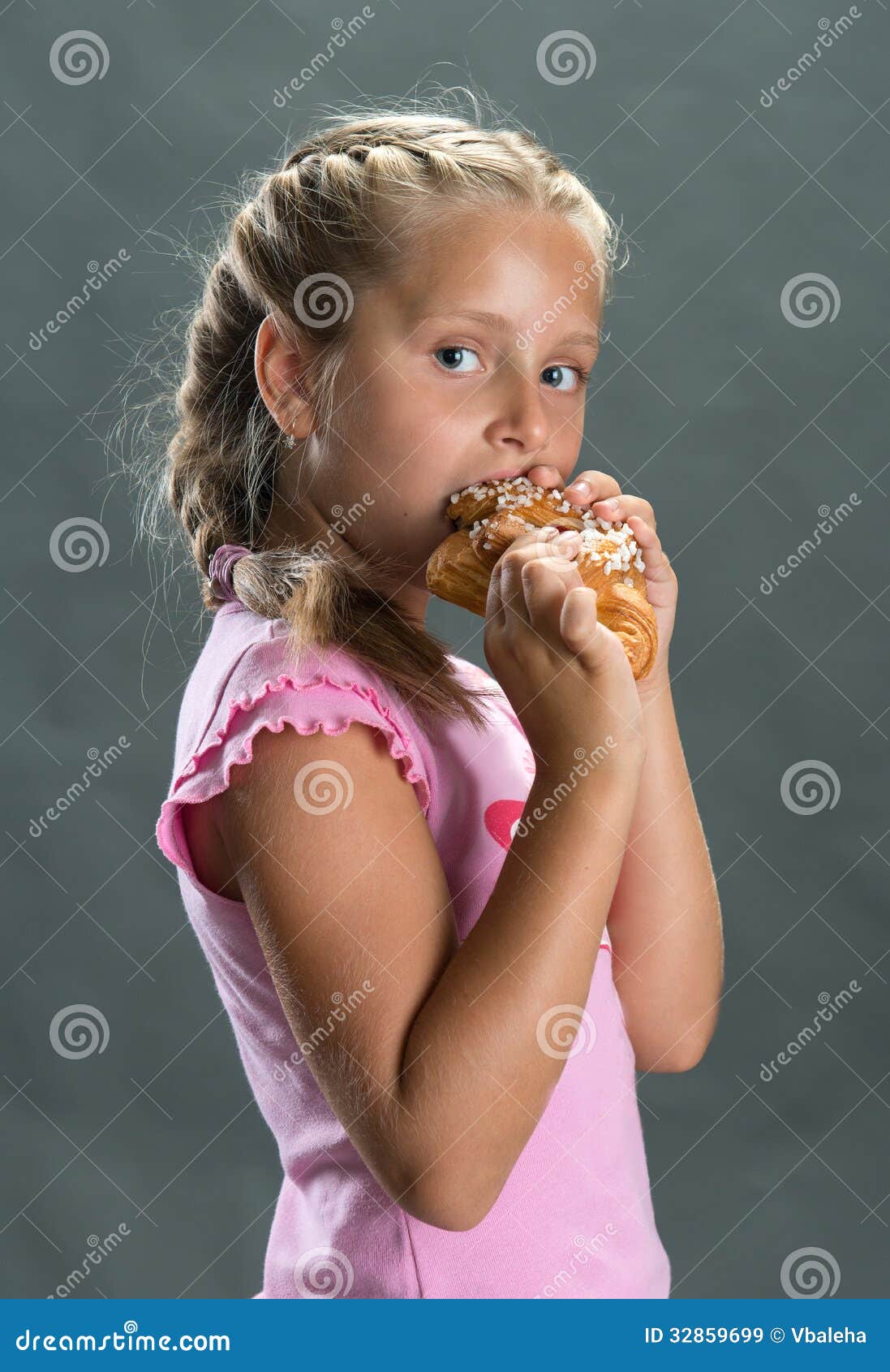 Woman Eating Cookie