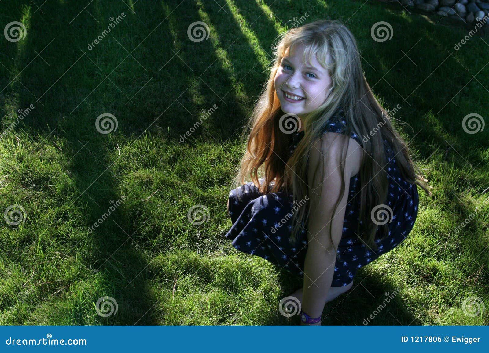 Pretty girl on grass stock photo. Image of child, girl - 1217806