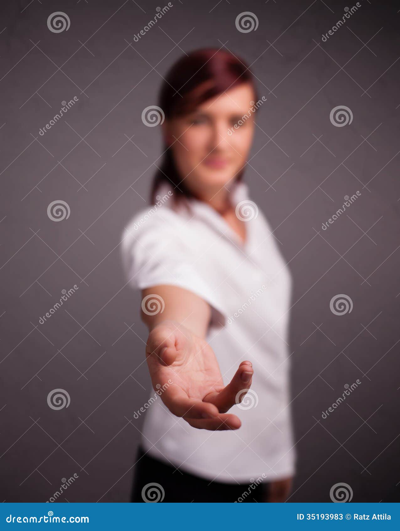 Pretty Girl Holding Something Stock Image - Image of female, hope: 35193983