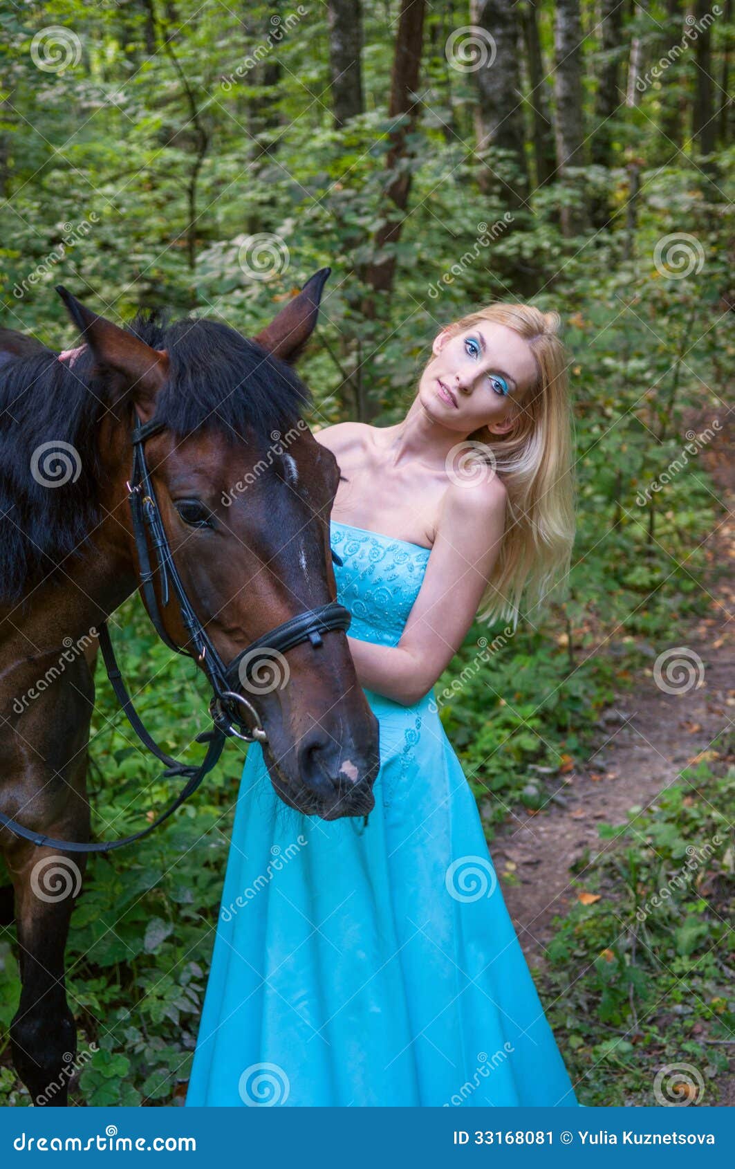 Pretty girl and a horse stock image. Image of color, lifestyle - 33168081