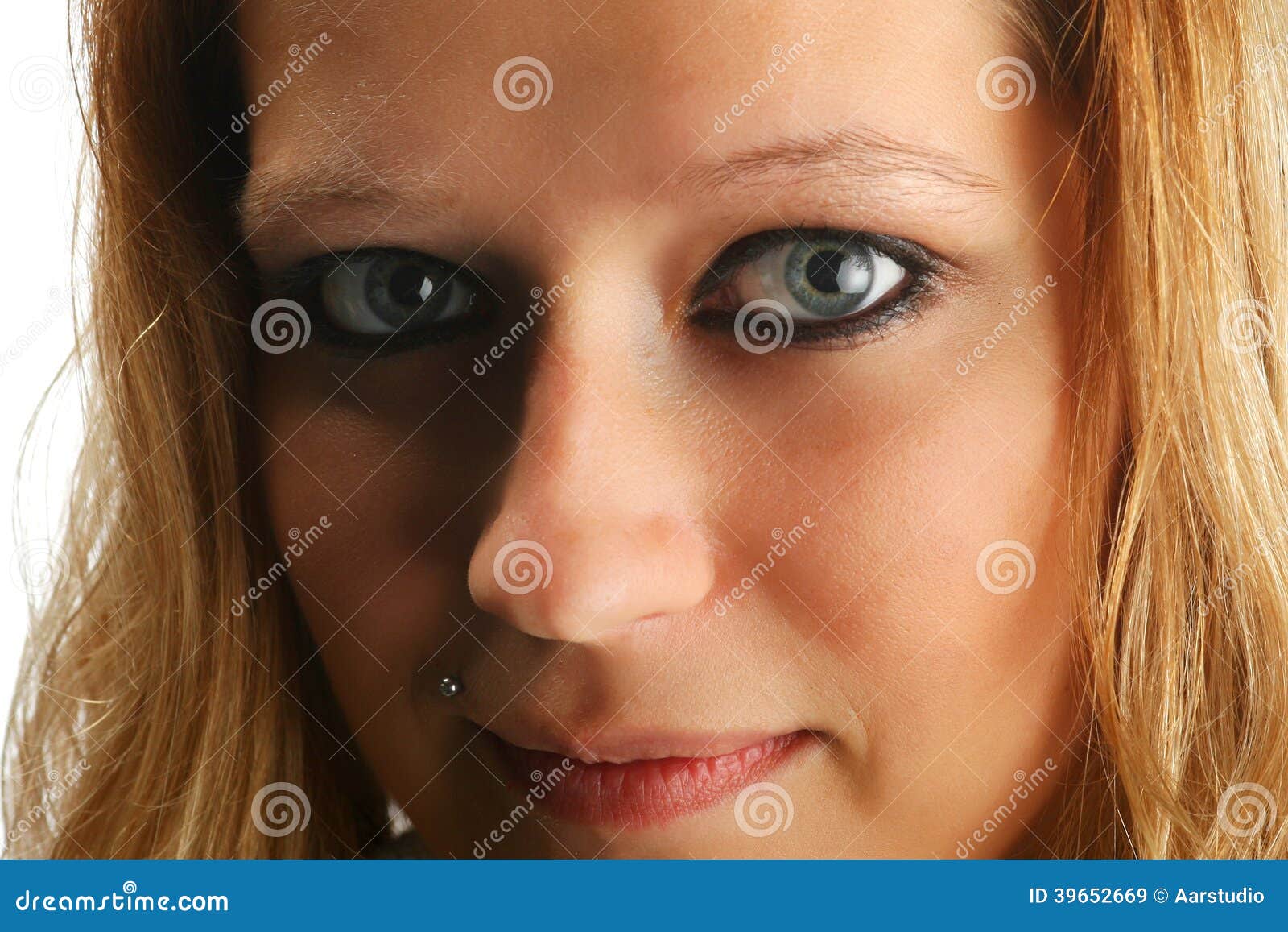 Pretty girl looking at you stock image. Image of awsome - 39652669