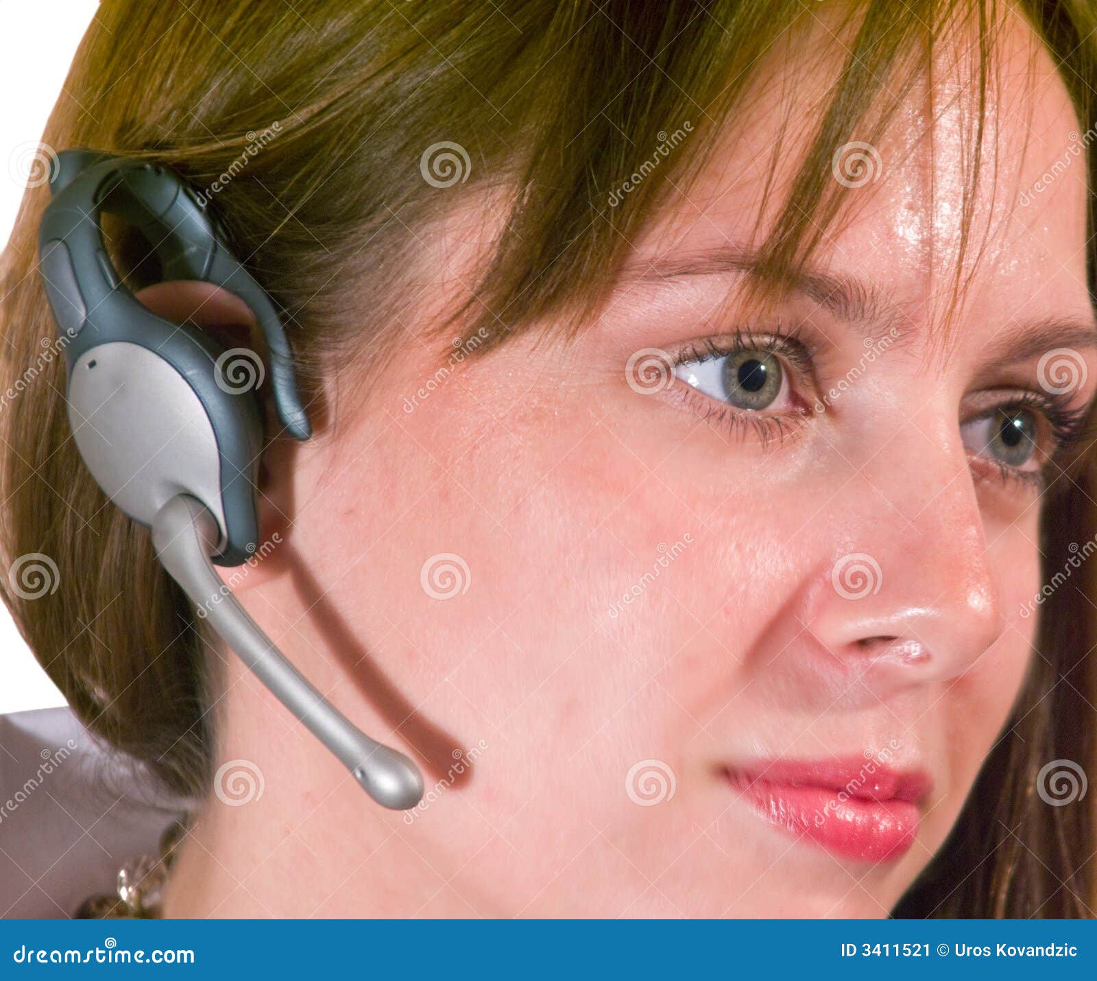 Pretty Girl with Microphone Stock Image - Image of portrait ...