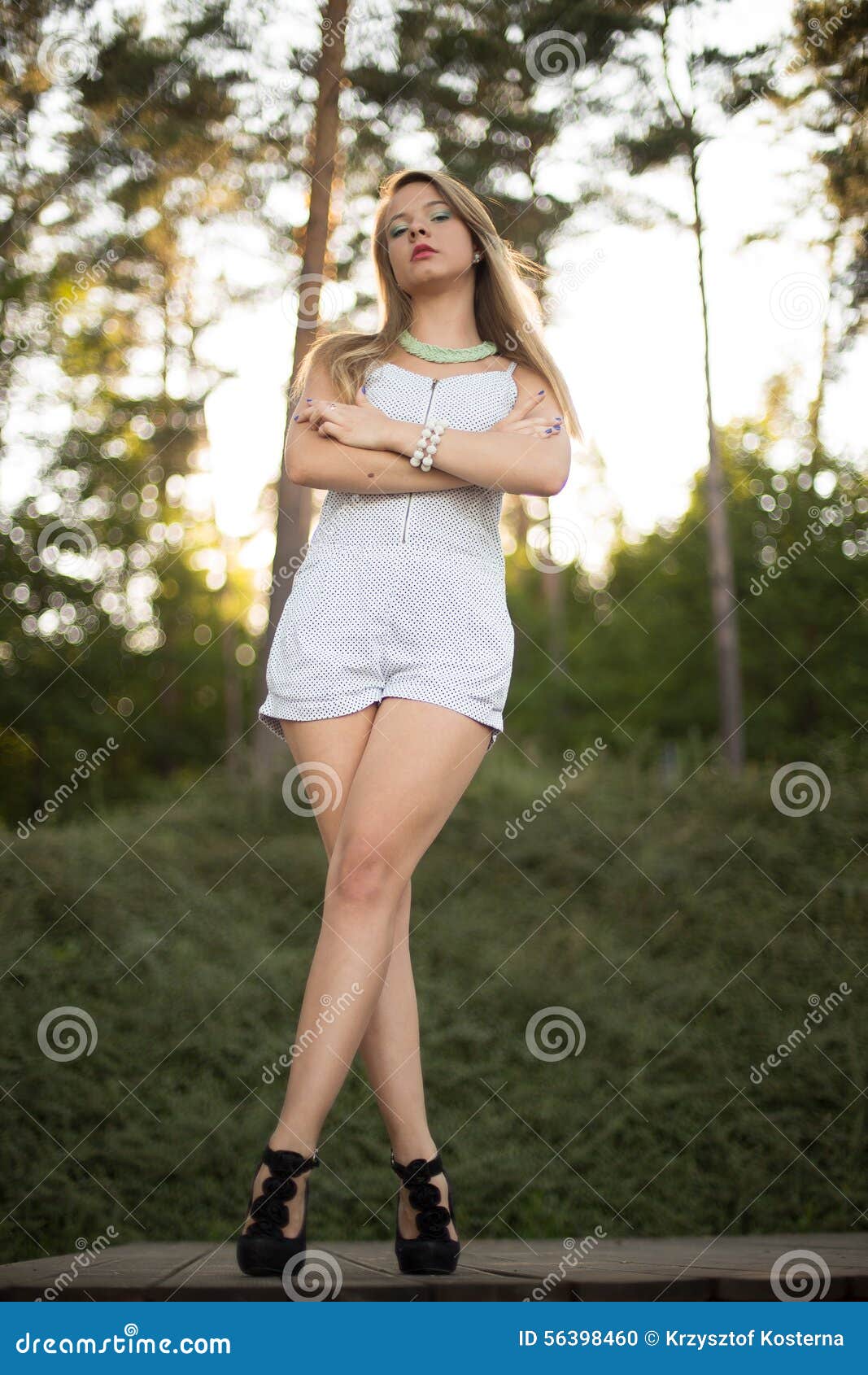 Pretty girl in park stock photo. Image of trendy, athletic - 56398460