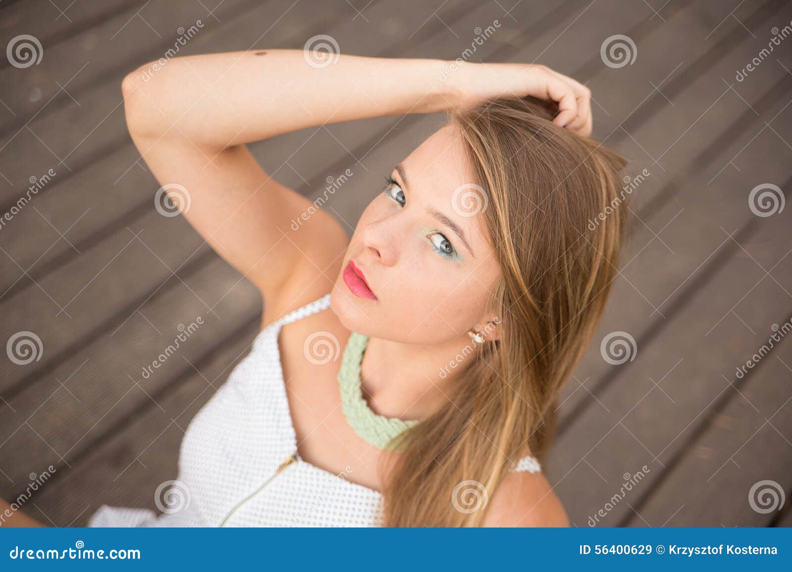 Pretty girl in park stock image. Image of pretty, girl - 56400629