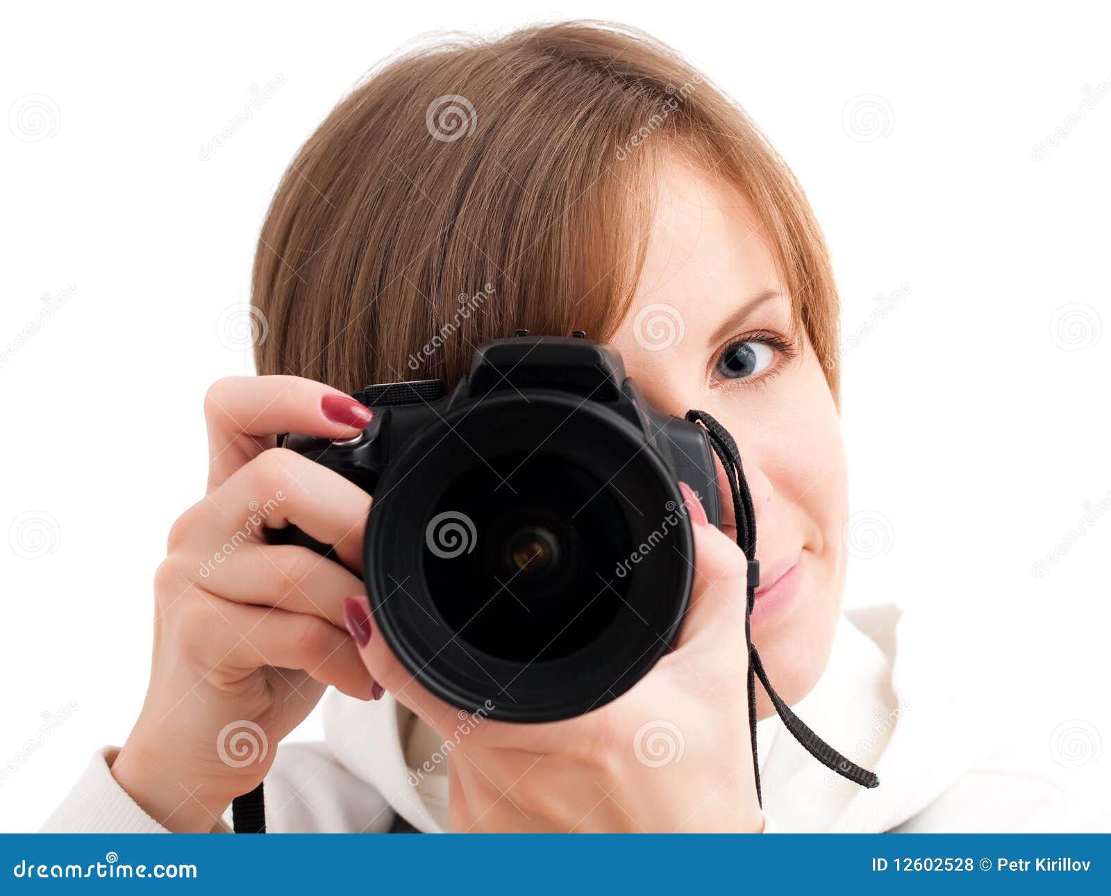 Pretty Girl with Photo Camera Stock Photo - Image of camera, nice: 12602528