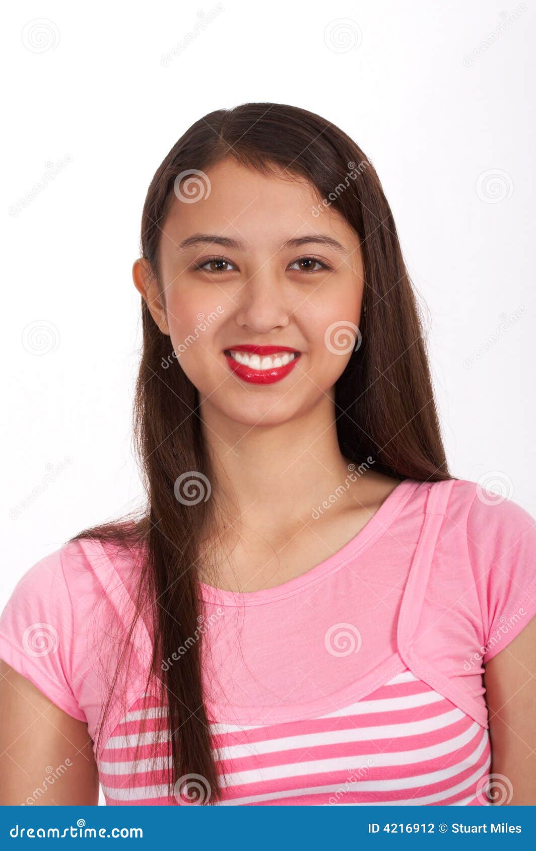 Pretty girl in pink top stock photo. Image of female, beautiful - 4216912