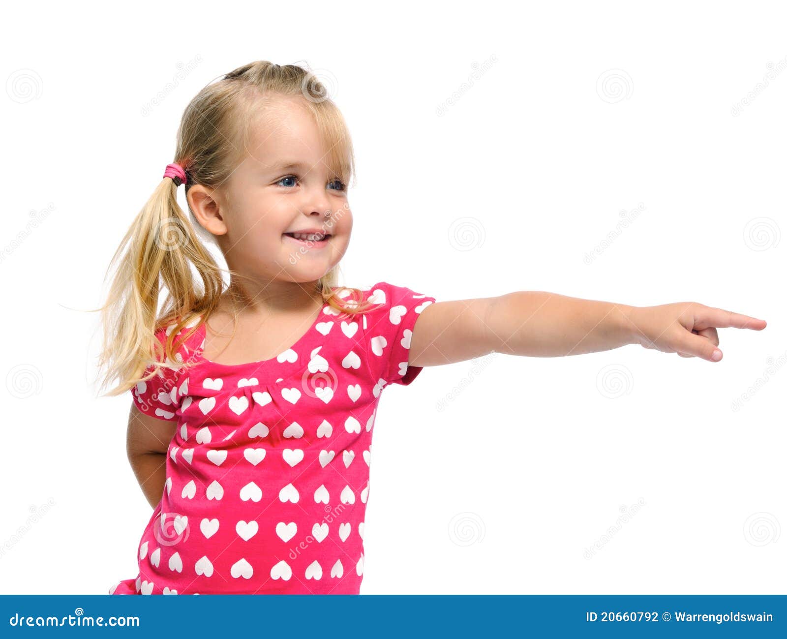 Pretty girl pointing stock photo. Image of cheerful, little - 20660792