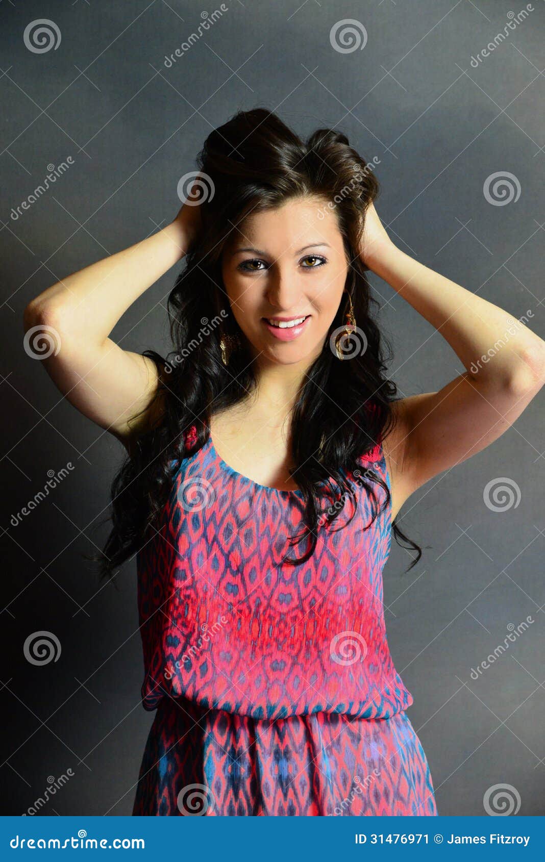 Pretty Girl Posing IV stock image. Image of look, brunette - 31476971
