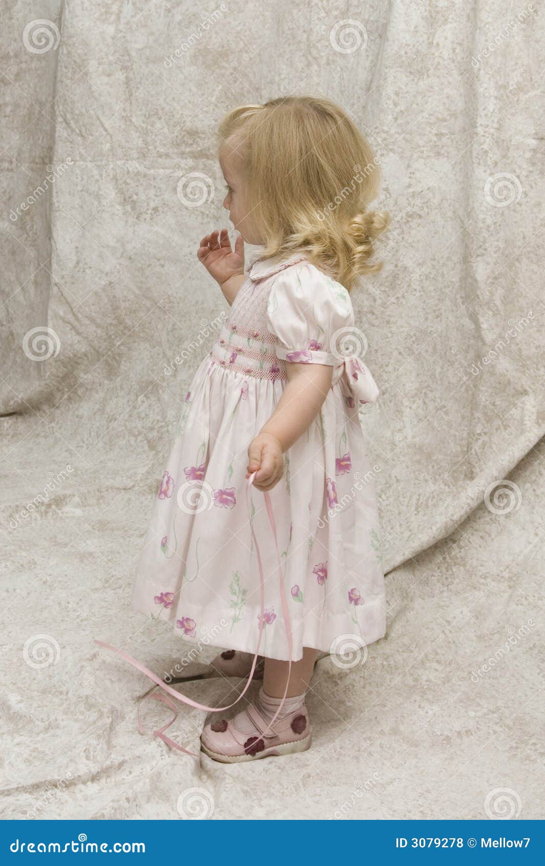 Pretty girl with ribbon stock photo. Image of look, beauty - 3079278