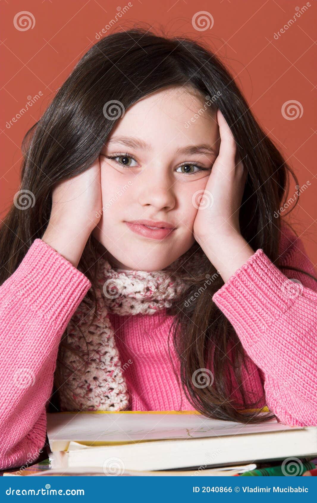 Pretty girl in the school stock photo. Image of play, pretty - 2040866