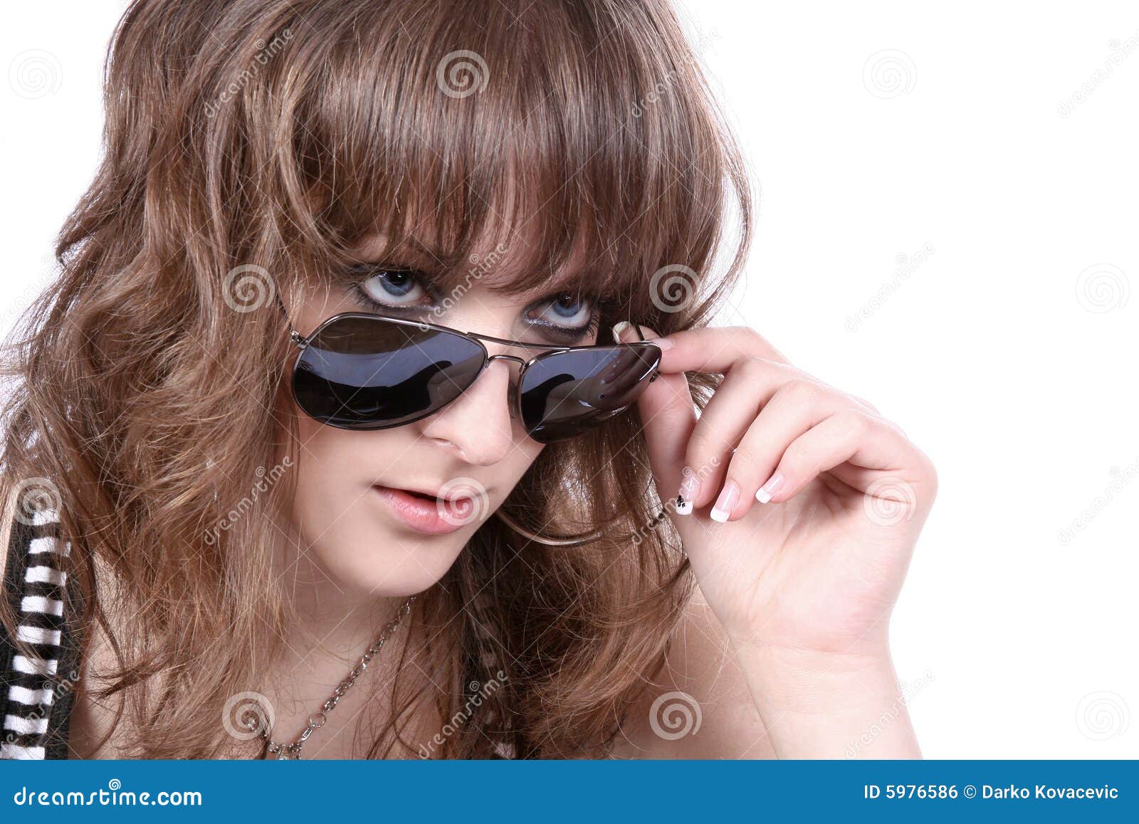 Pretty Girl With Sunglasses Picture. Image: 5976586