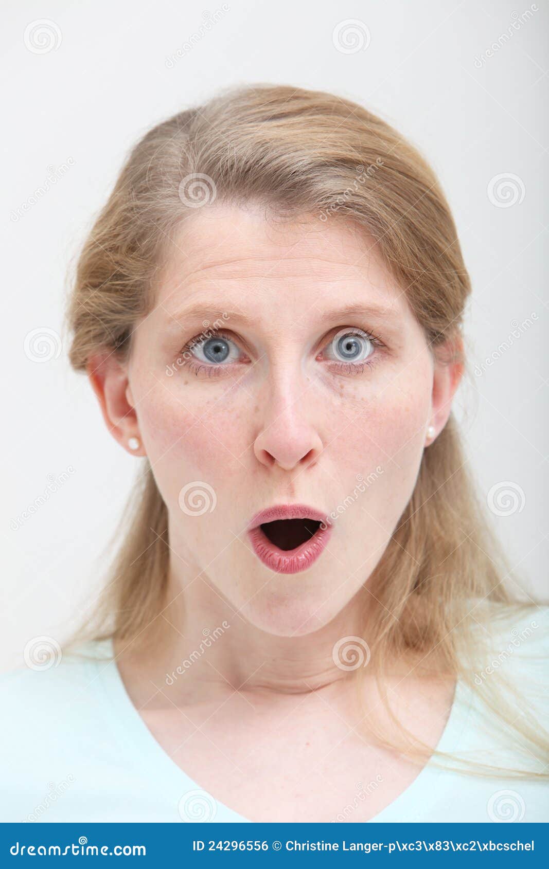 Pretty Girl With Surprised Look Royalty Free Stock Image - Image: 24296556