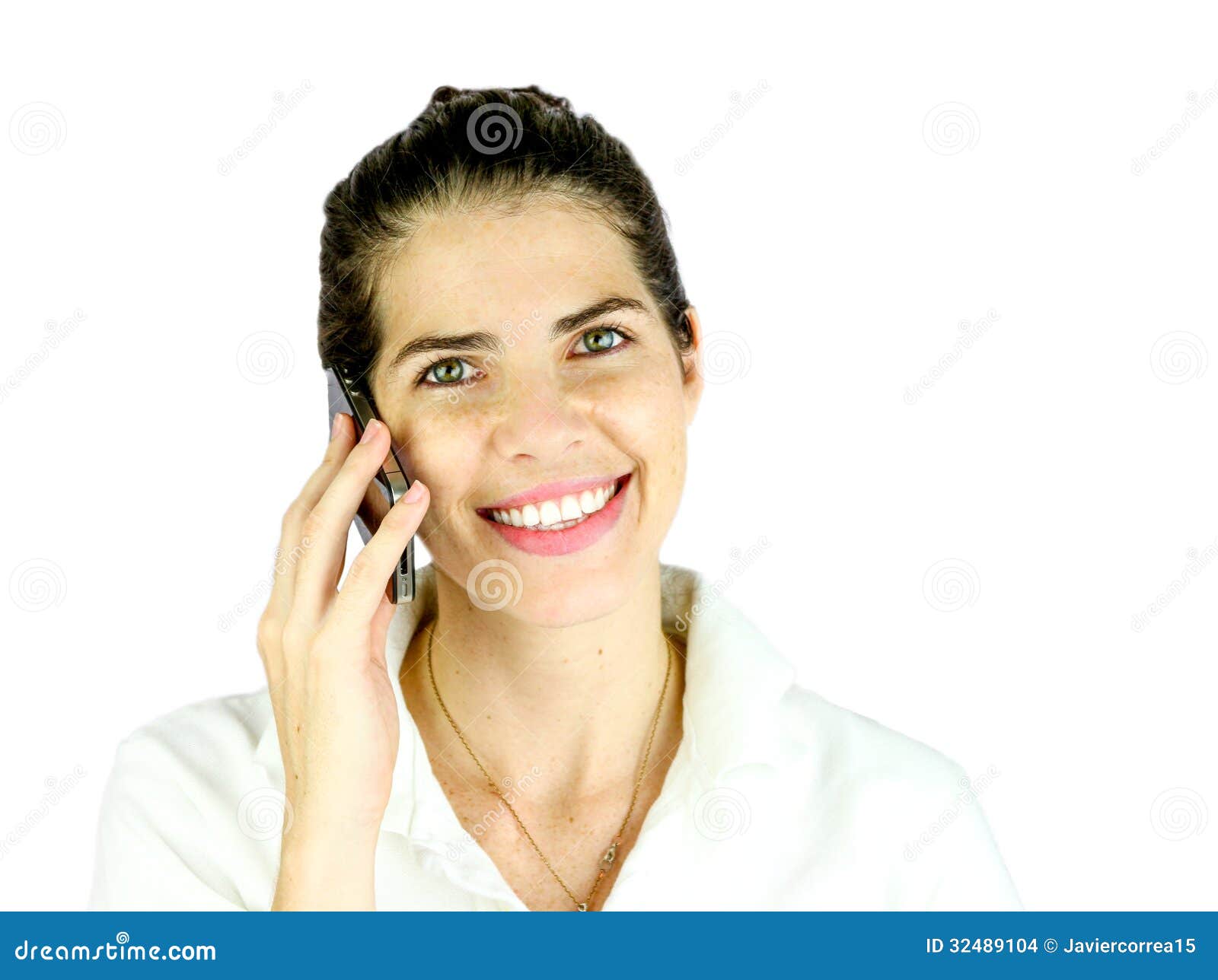 Pretty Girl Talking on the Phone Stock Photo - Image of beauty ...